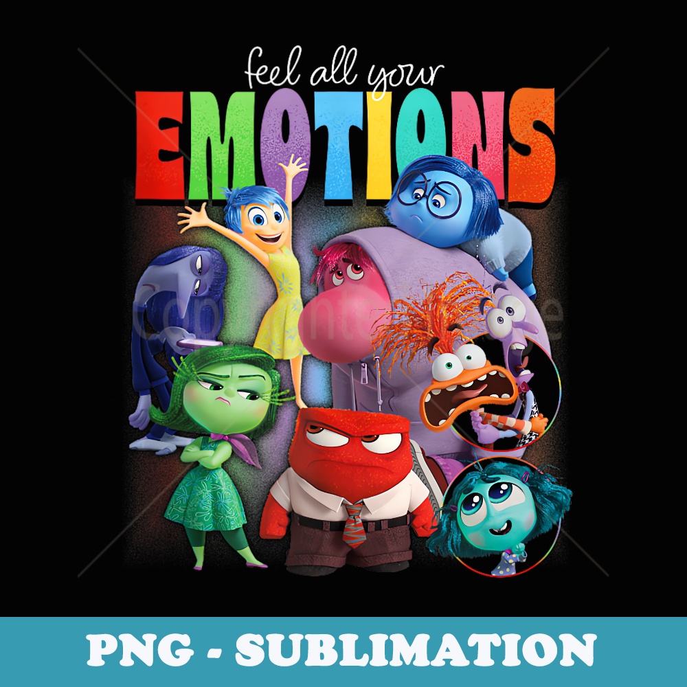 Disney Pixar Inside Out 2 Feel All Your Emotions Vintage - D | Inspire ...
