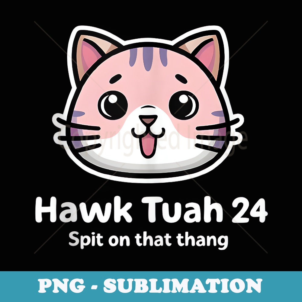 Funny Retro Cat Lovers Meme Hawk Tuah 24 Spit On That Thang | Inspire ...