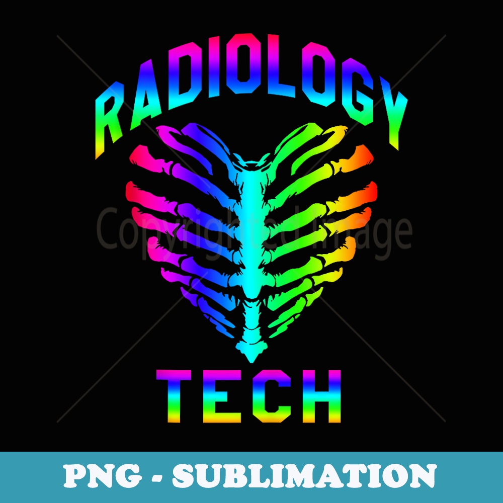 Radiology Rad Tech Skeleton Rib Cage Heart Halloween Design | Inspire ...