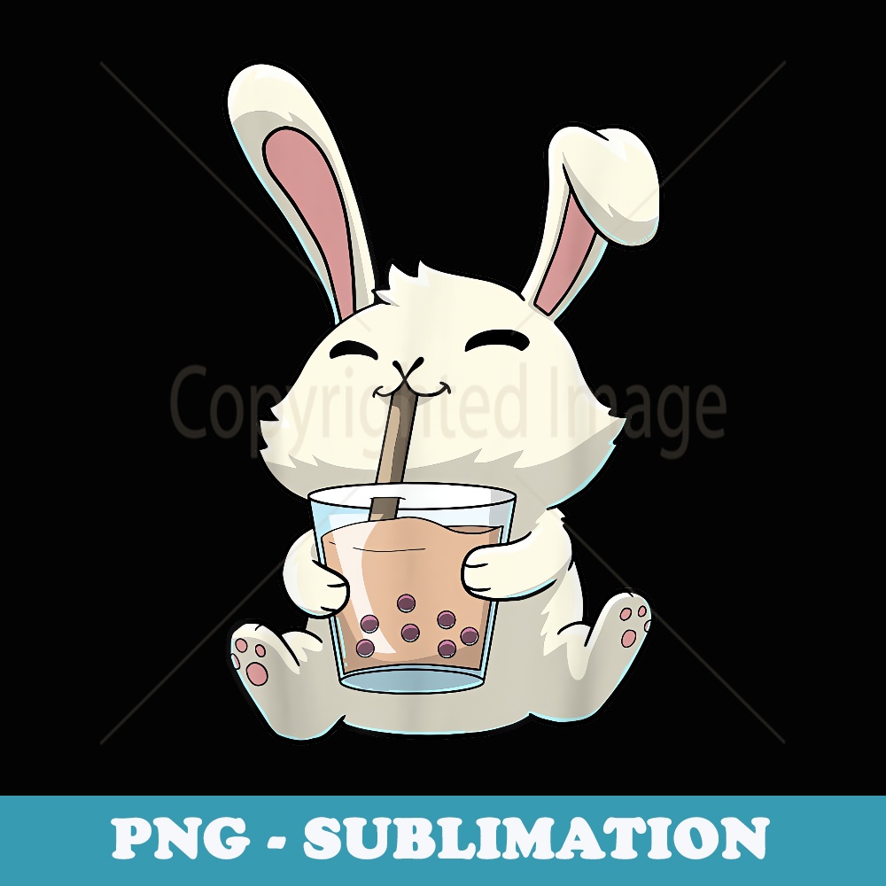 Bunny Rabbit Boba Bubble Tea Anime Kawaii - Trendy Sublimati | Inspire ...