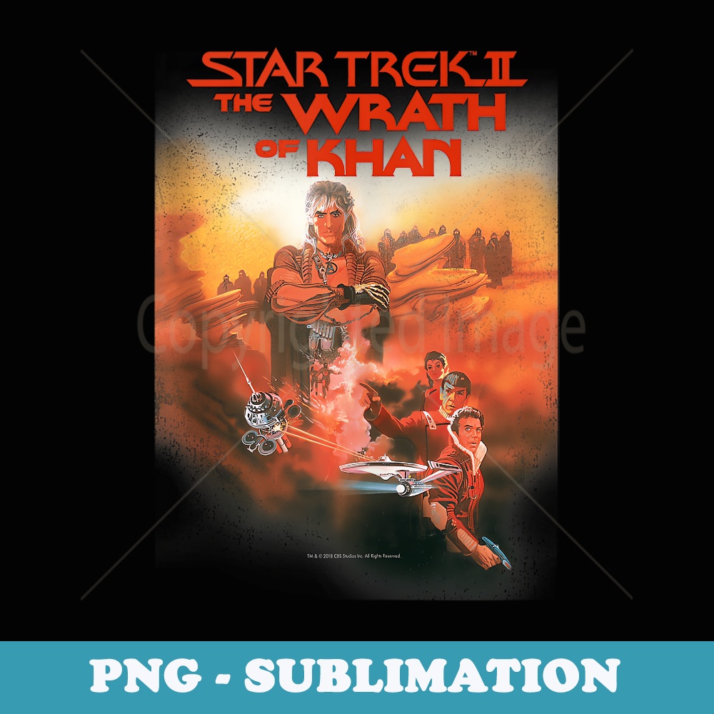 Star Trek The Wrath Of Khan Vintage - Premium Sublimation Di | Inspire ...