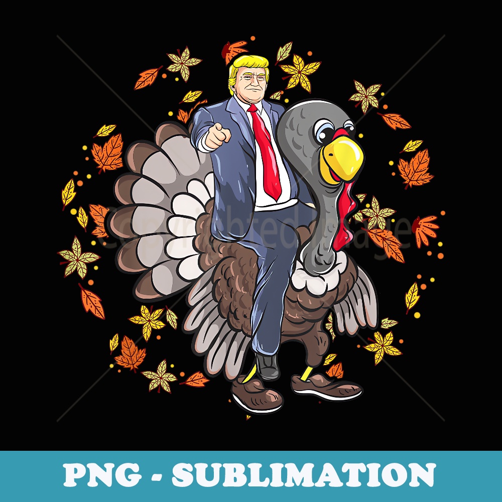 Make Thanksgiving Great Again Funny Trump Riding a Turkey - | Inspire ...