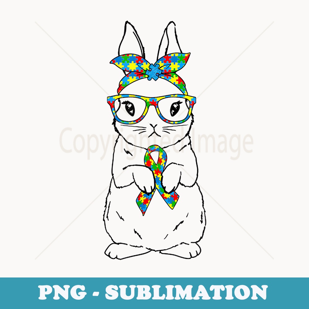 Cute Bunny Autism Awareness Glasses Easter Bunny Rabbit - Ae | Inspire ...