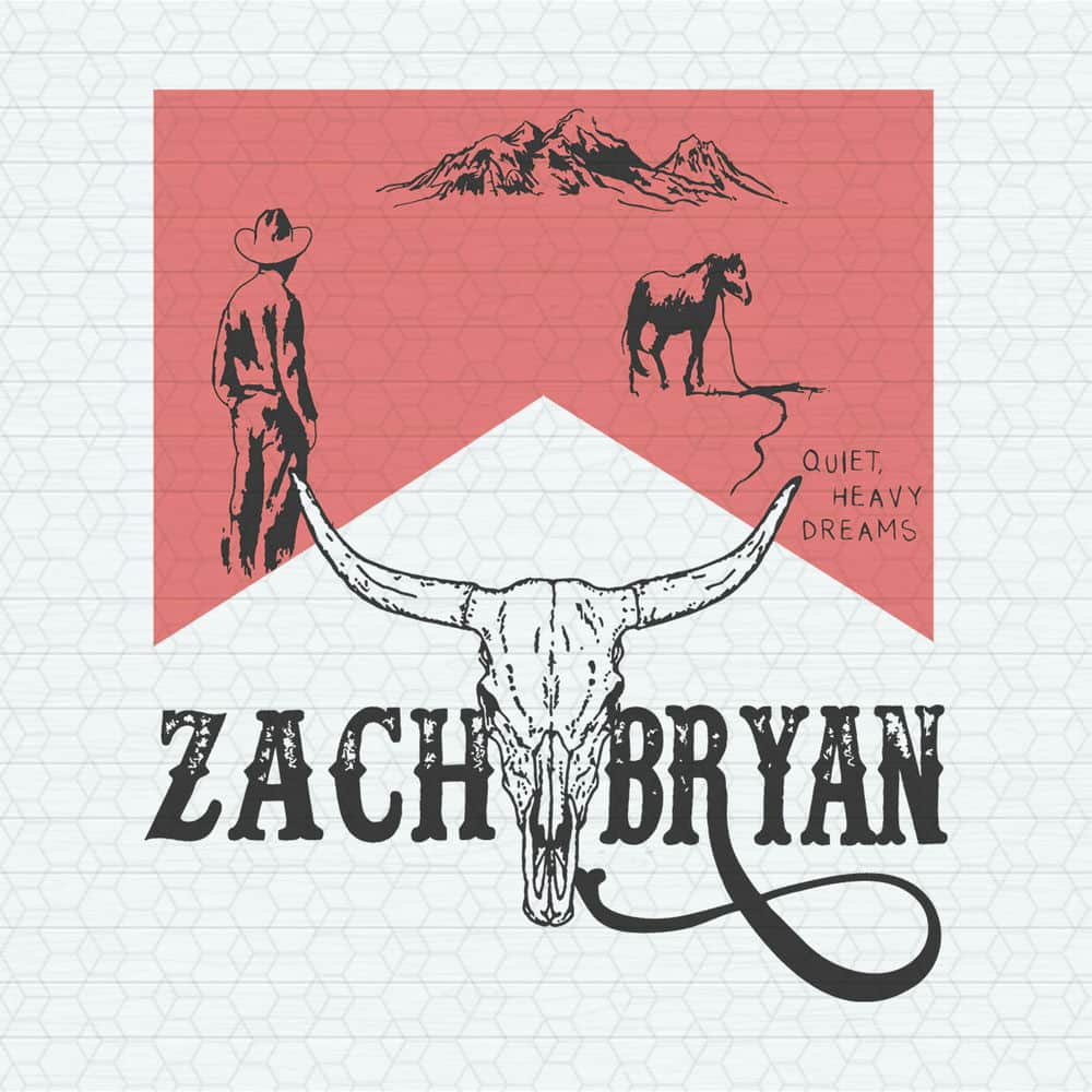 Vintage Marlboro Zach Bryan Quiet Heavy Dreams SVG | Inspire Uplift