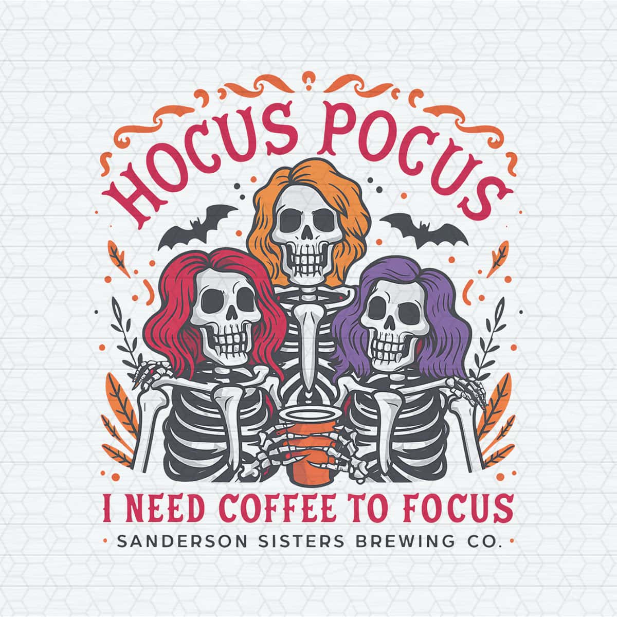 Retro Hocus Pocus I Need To Focus Halloween PNG | Inspire Uplift