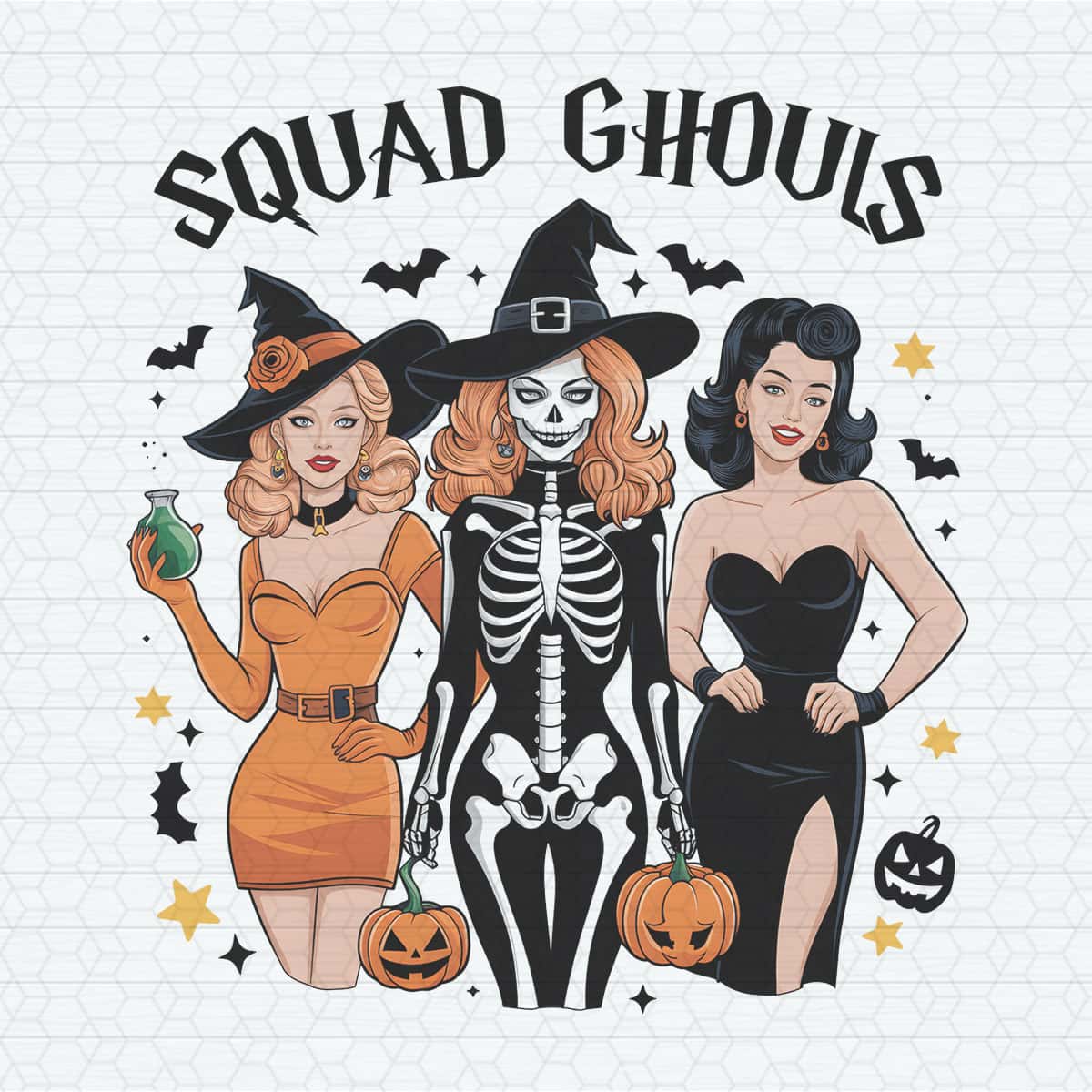 Squad Ghouls Horror Characters PNG | Inspire Uplift