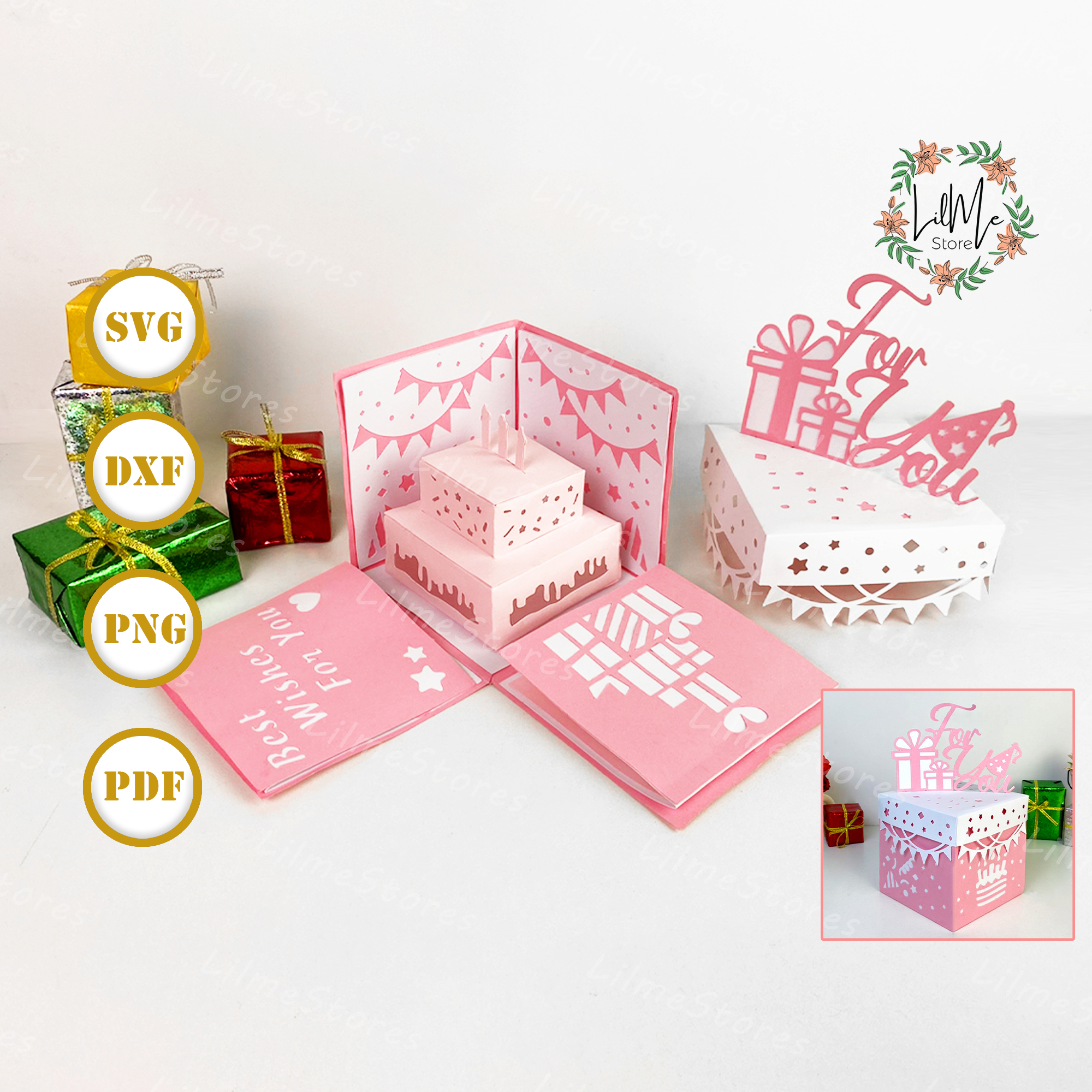 Happy Birthday 2 Surprise box svg, Surpise Gift Box, SVG Tem | Inspire ...