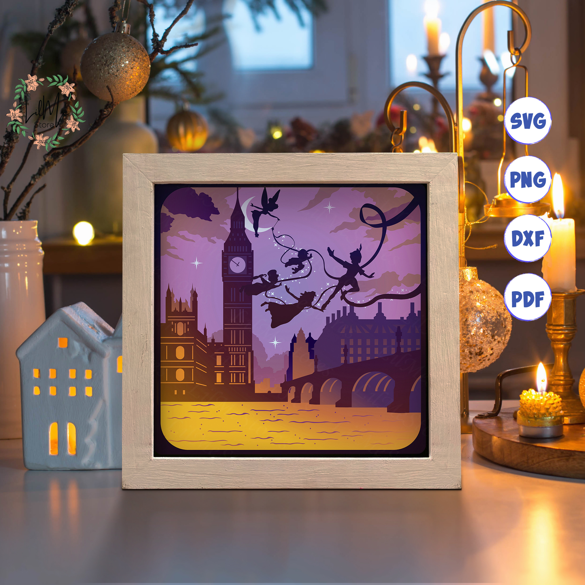 The Boy Can Fly 2 Paper Cut Light Box Template, 3D Shadow Bo | Inspire ...