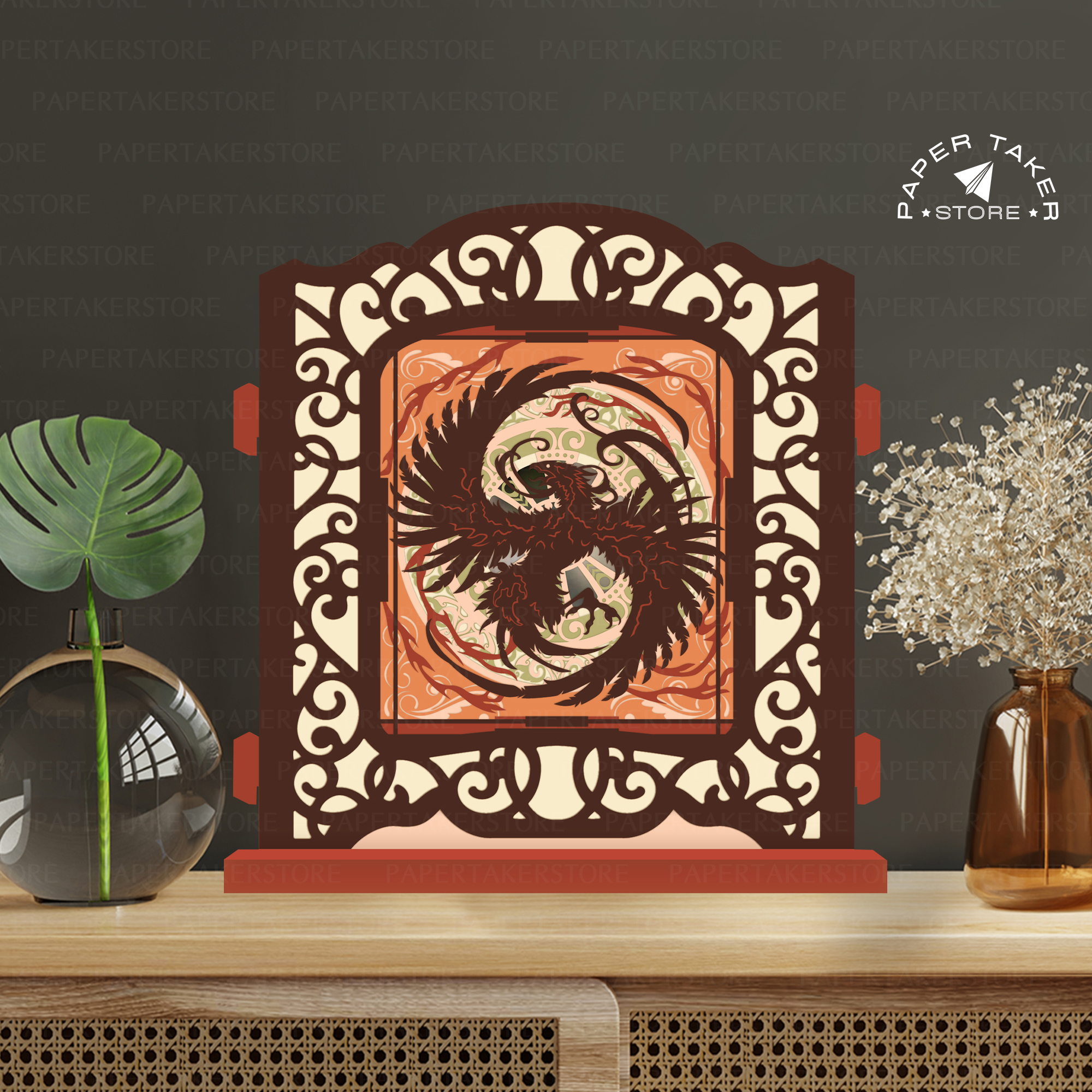 Phoenix Pop-Up Template, Pop-Up SVG for Cricut Projects, 3D | Inspire ...