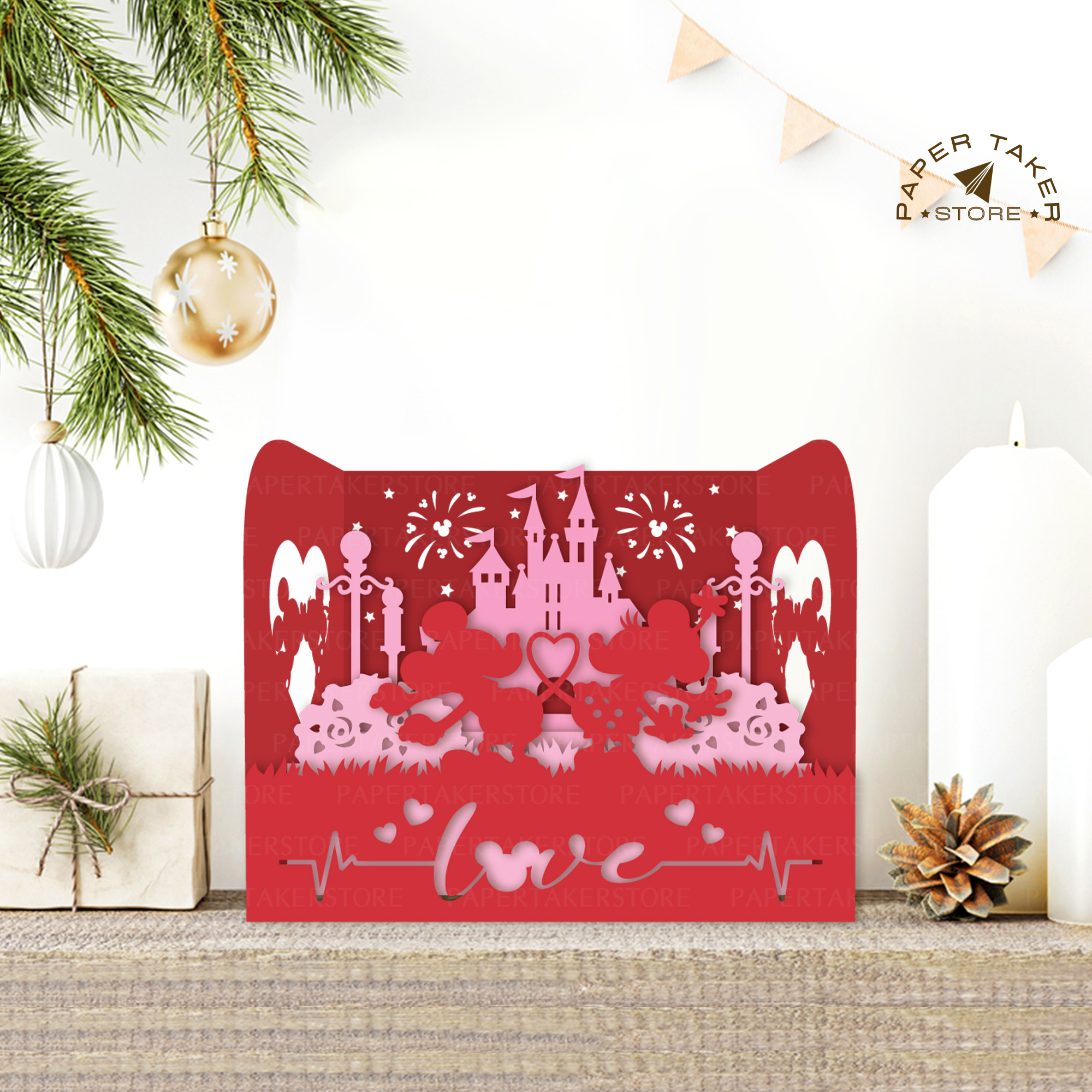 Love of Mouse pop up svg template, Mouse mini-showcase pop u | Inspire ...