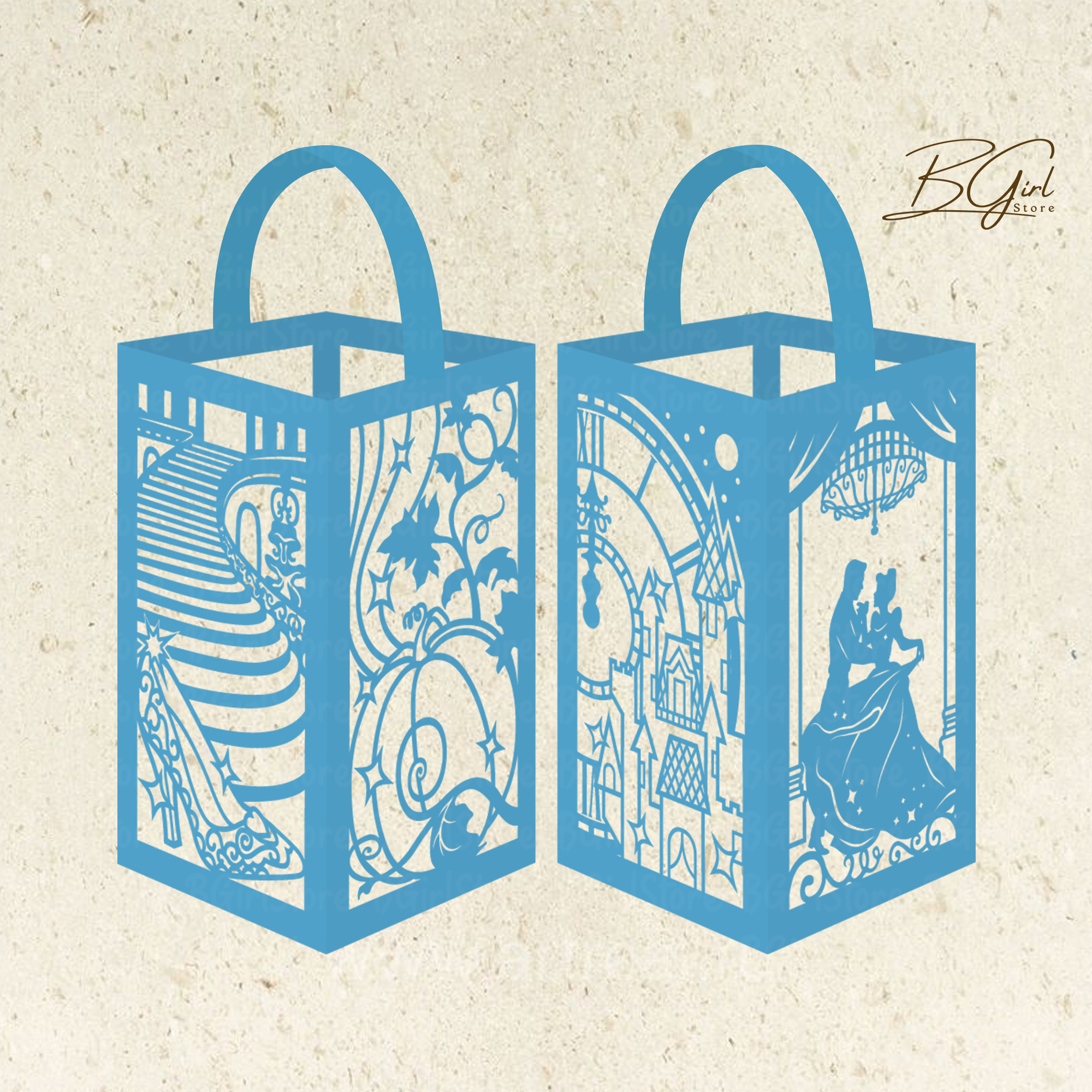 Cinderella Lantern Svg Files - Paper Cut Cinderella Lantern | Inspire ...