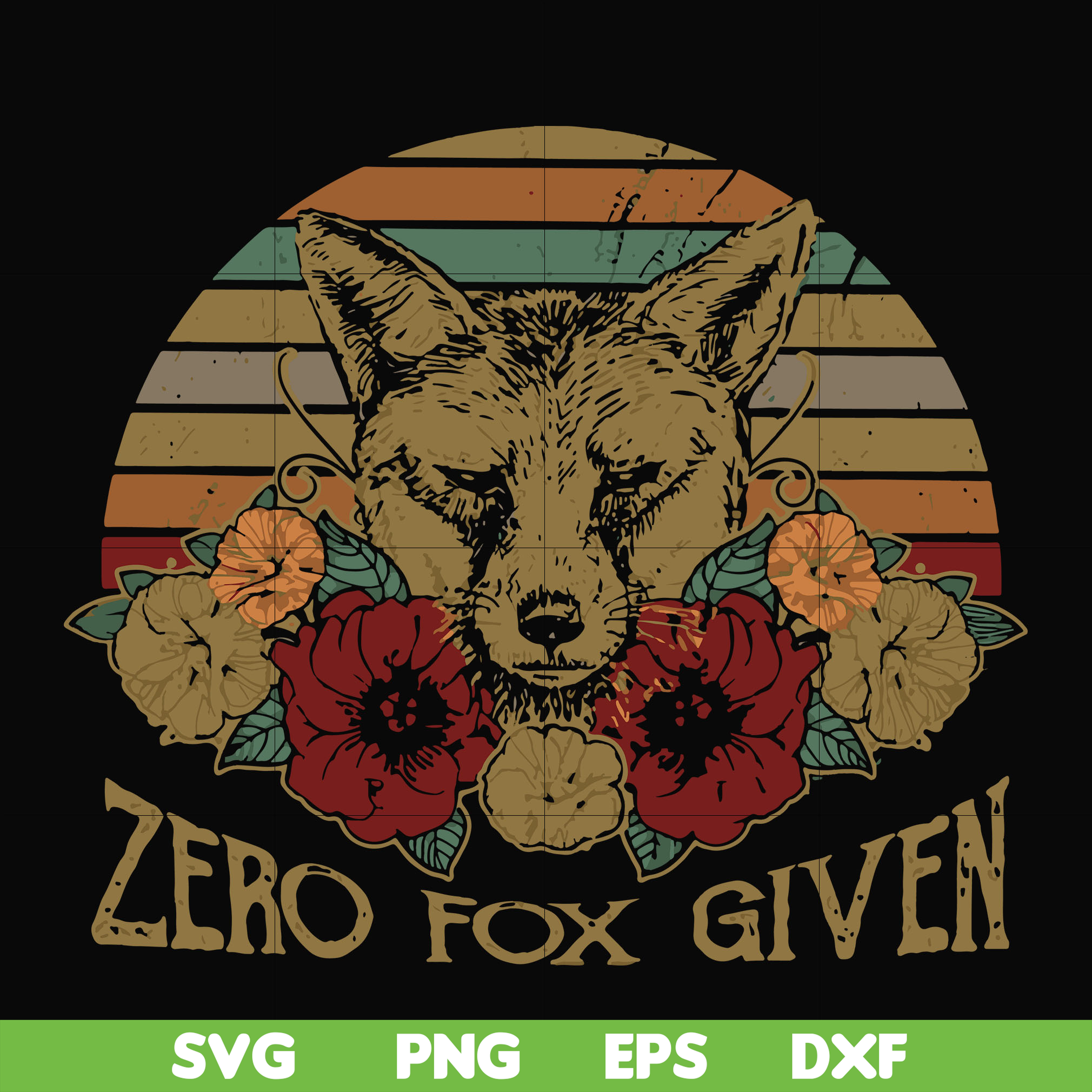 Zero fox given svg, png, dxf, eps file FN000349 | Inspire Uplift