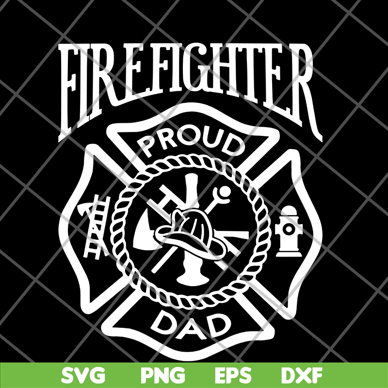 Firefighter DAD svg, png, dxf, eps digital file FTD03062105 | Inspire ...