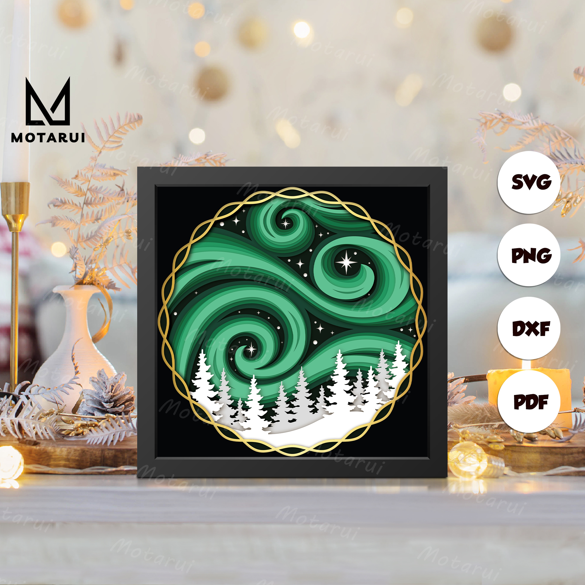 northern lights svg - Inspire Uplift