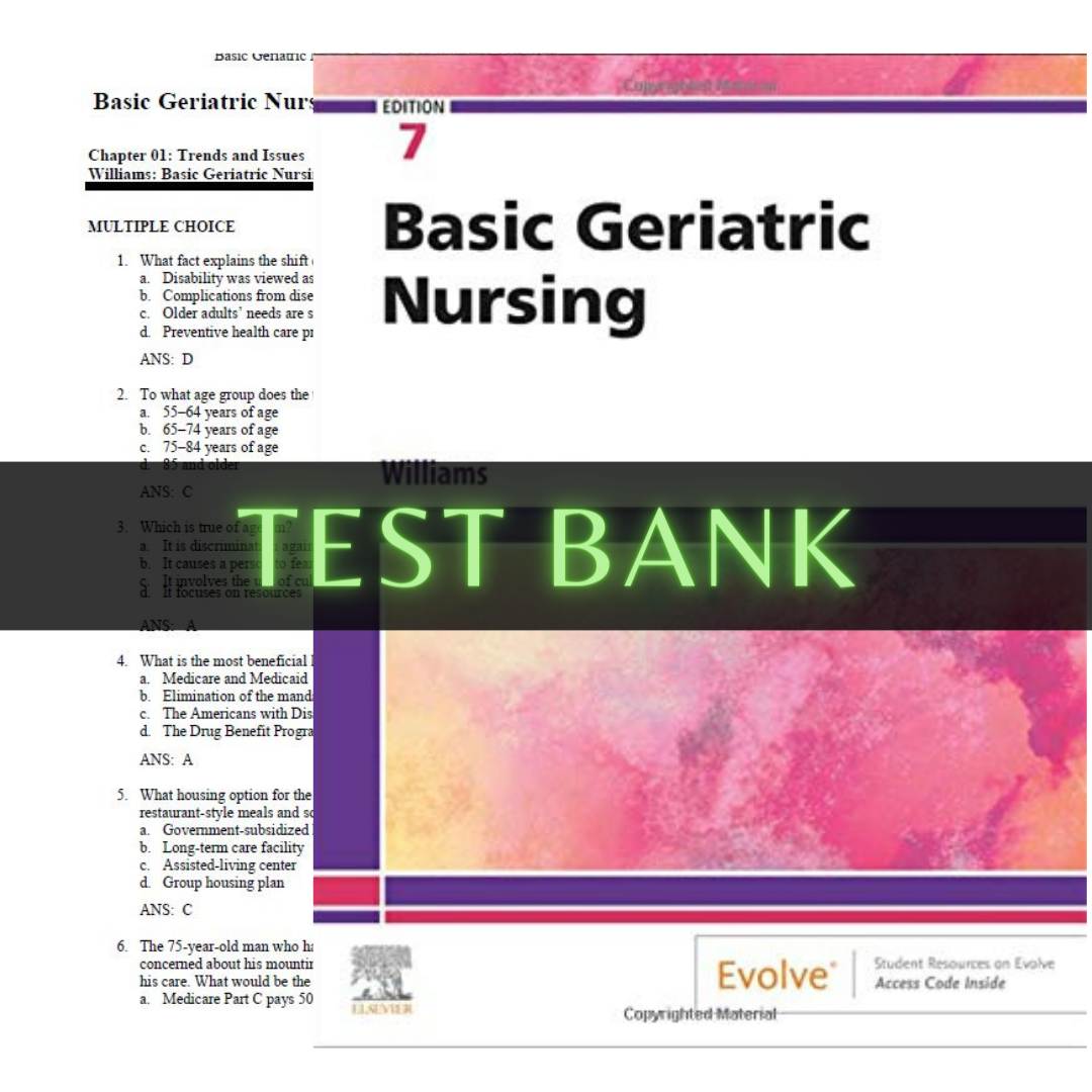Latest 2023 Basic Geriatric Nursing 7th Edition by Patricia | Inspire ...