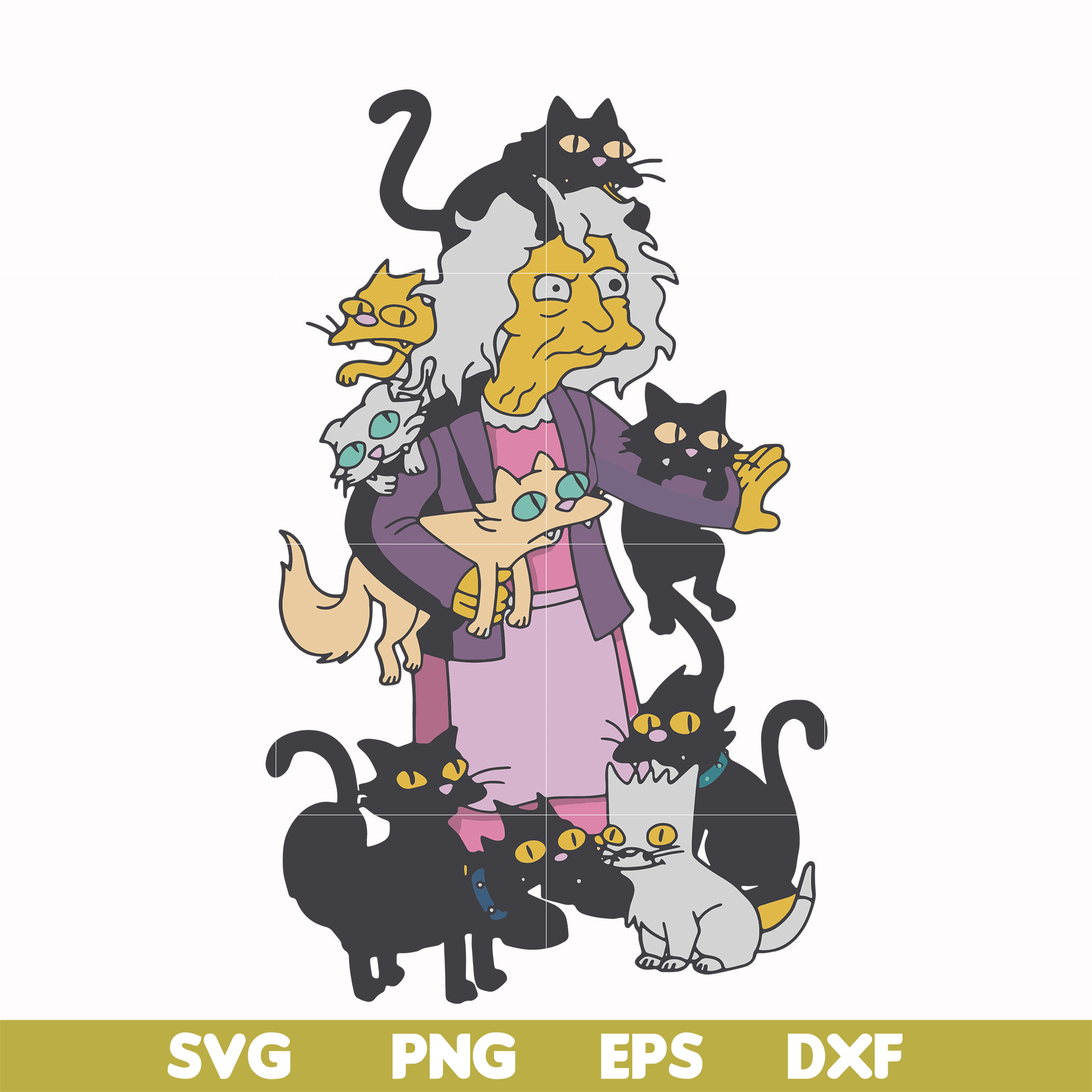 Old simpson svg, png, dxf, eps digital file HLW0165 | Inspire Uplift