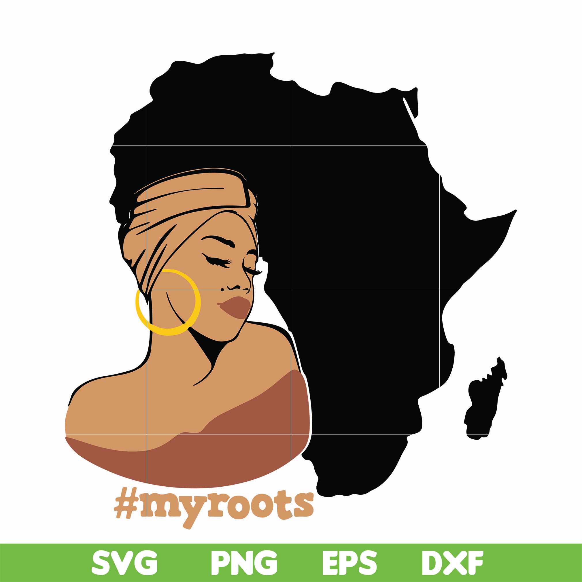 Myroots Svg, Afro Woman Svg, African American Woman svg, png | Inspire ...