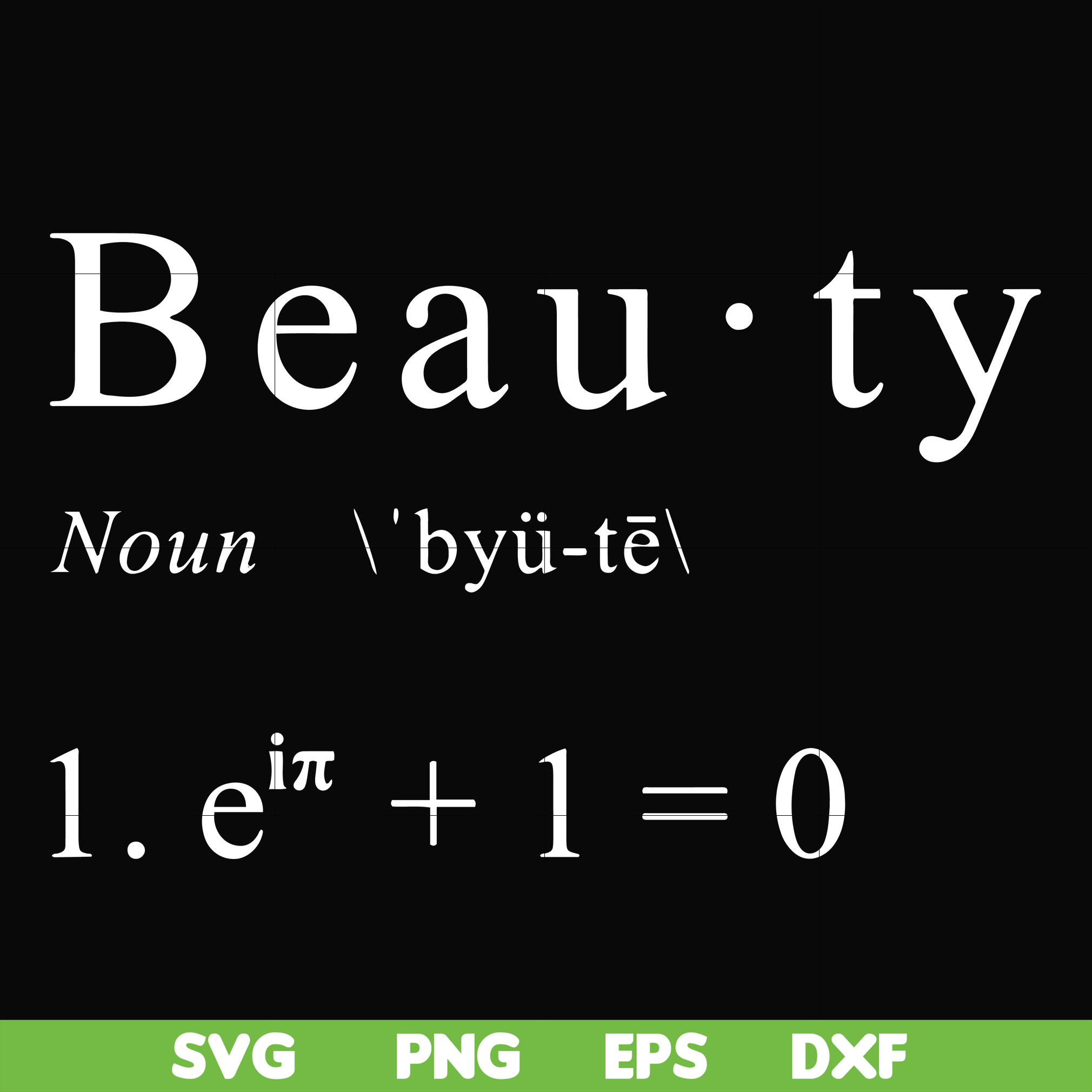 Beauty noun svg, png, dxf, eps digital file OTH0014 | Inspire Uplift