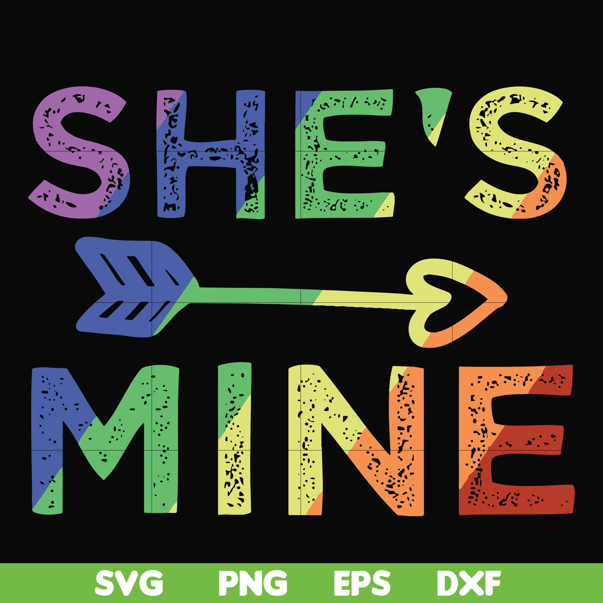 she is mine svg, png, dxf, eps digital file OTH0020 | Inspire Uplift