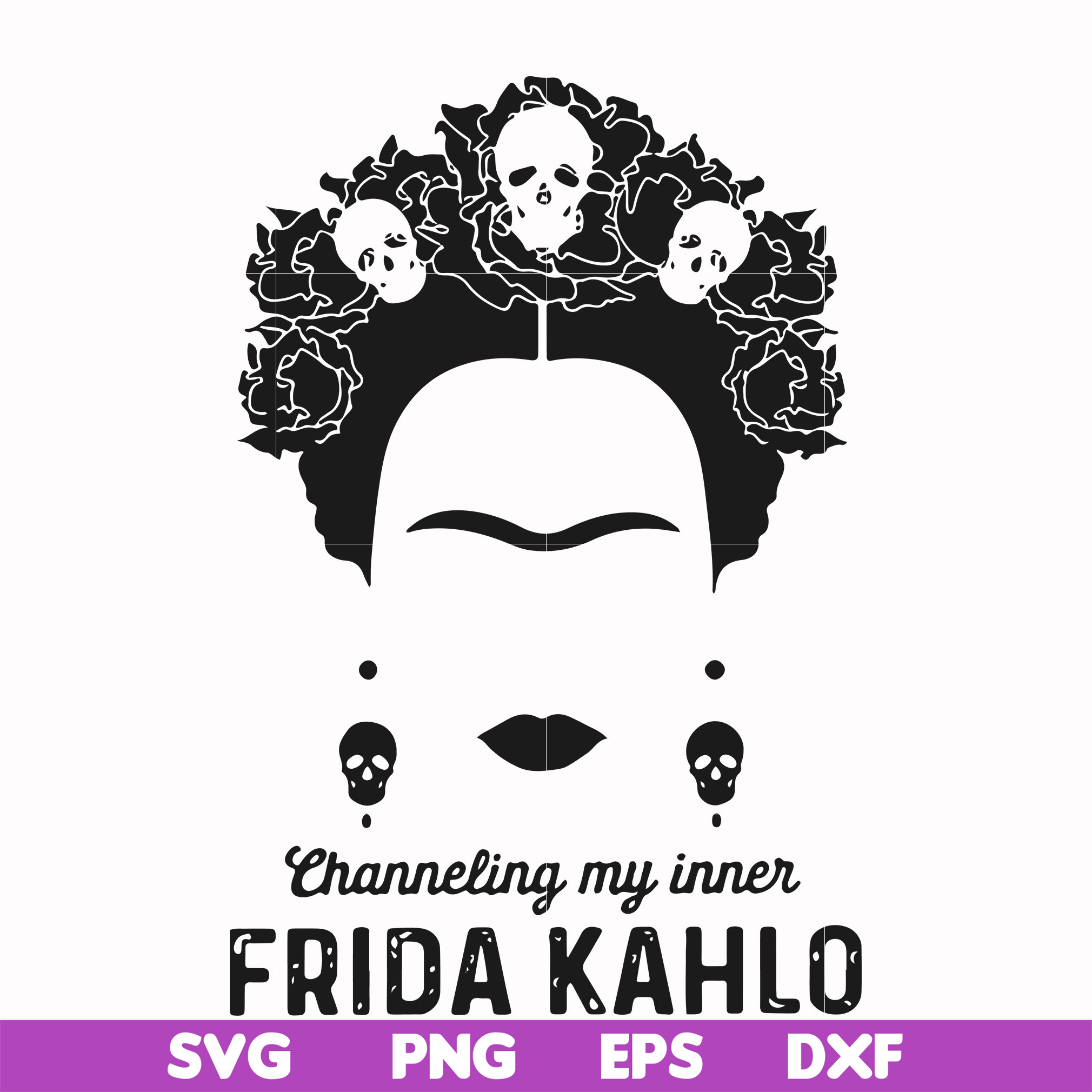 Frida Kahlo svg, png, dxf, eps file FN000354 | Inspire Uplift