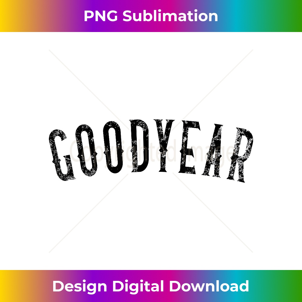 Vintage Goodyear AZ Black Script Text - Aesthetic Sublimatio | Inspire ...