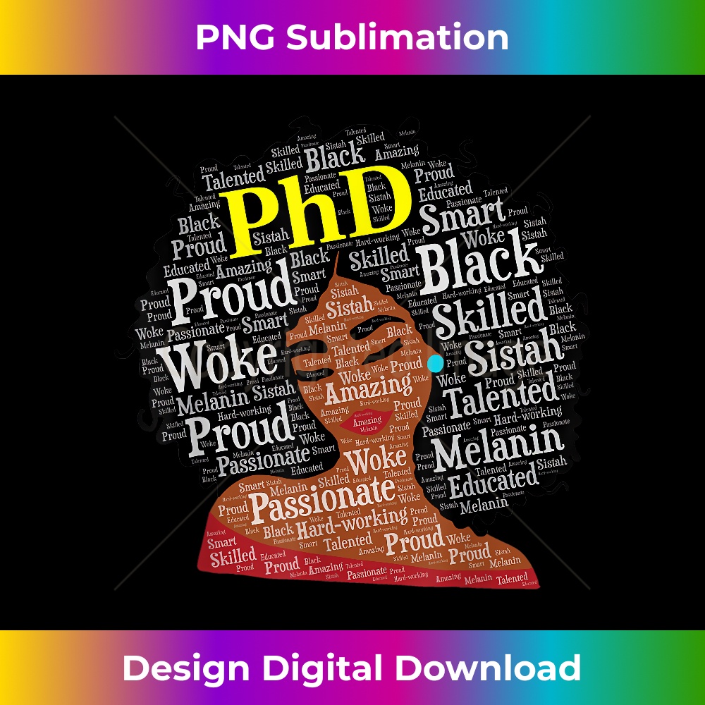 African American Woman PhD Graduate Degree Afro - PNG Transp | Inspire ...