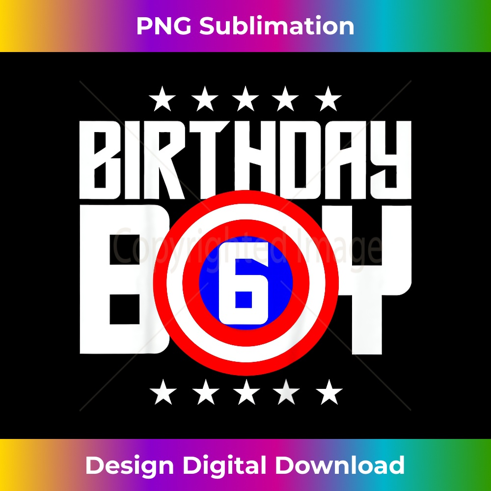 Kids 6 Year Old 6th Birthday Captain Hero Shield Theme Party | Inspire ...