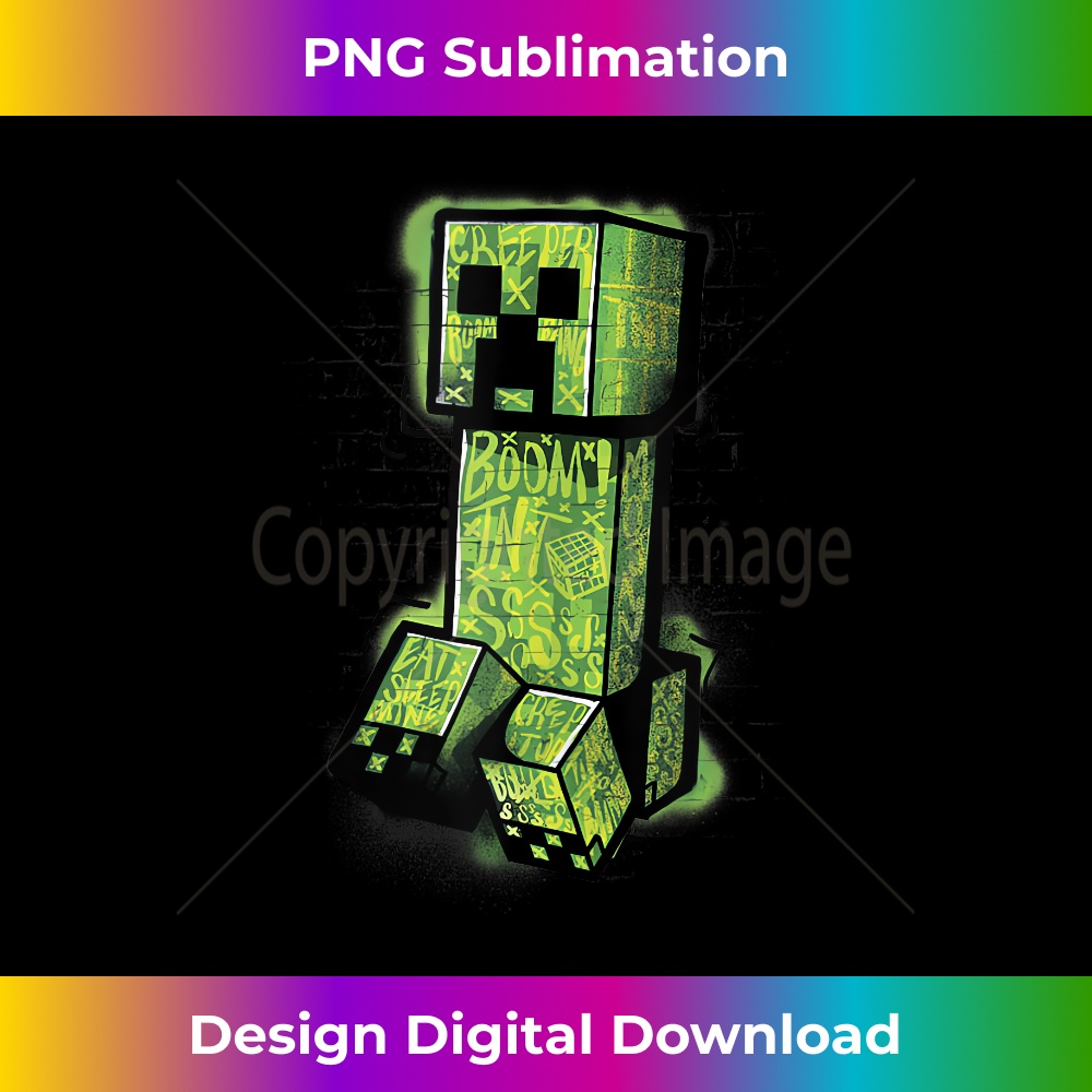 Minecraft Creeper Graffiti Sit Tank Top - Modern Sublimation | Inspire ...