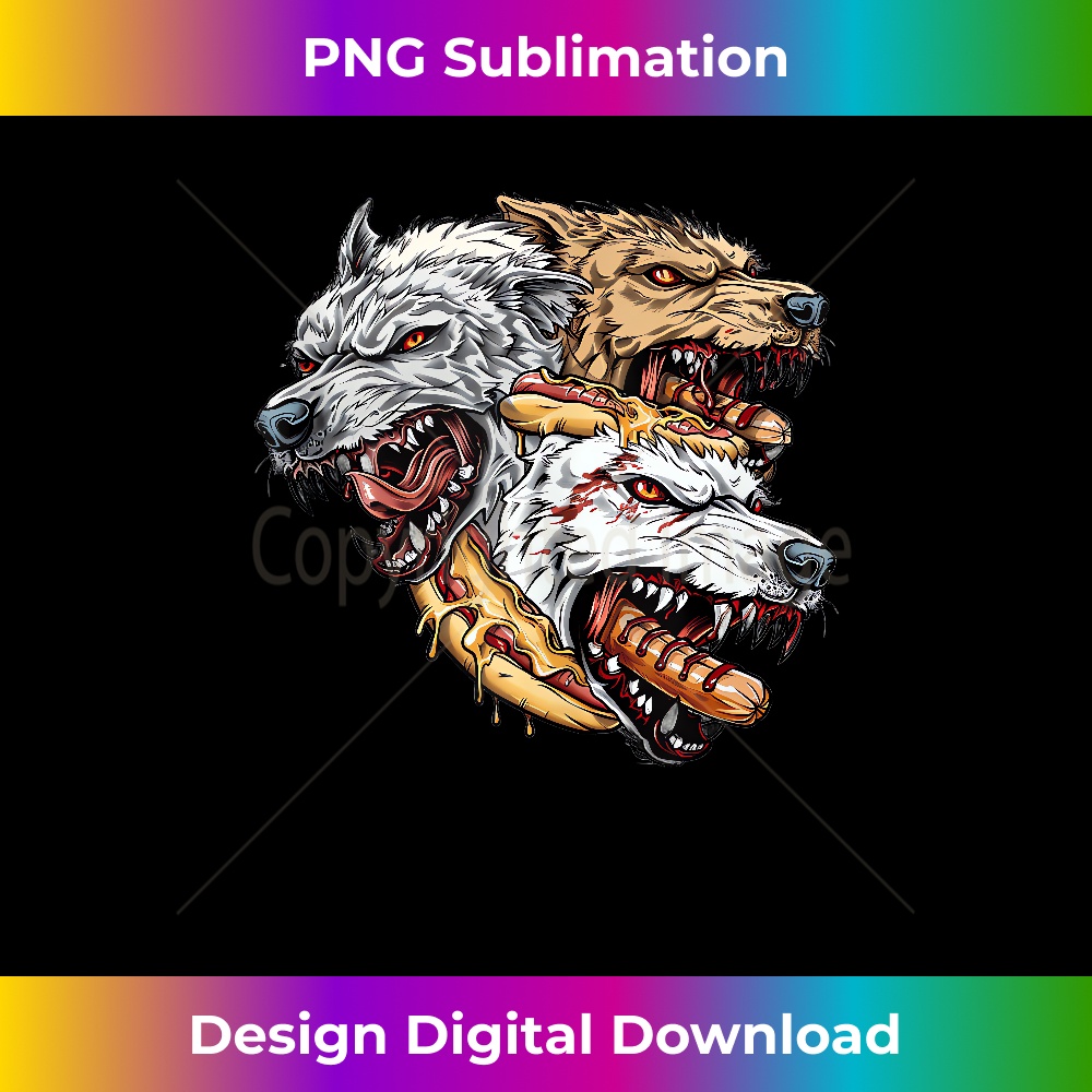 Cerberus Eating A Hot Dog - Unique Sublimation PNG Download | Inspire ...