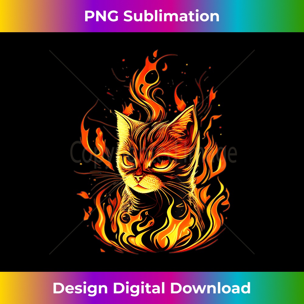 Funny burning look for Fire Cats and Hell Cat Lovers - Premi | Inspire ...