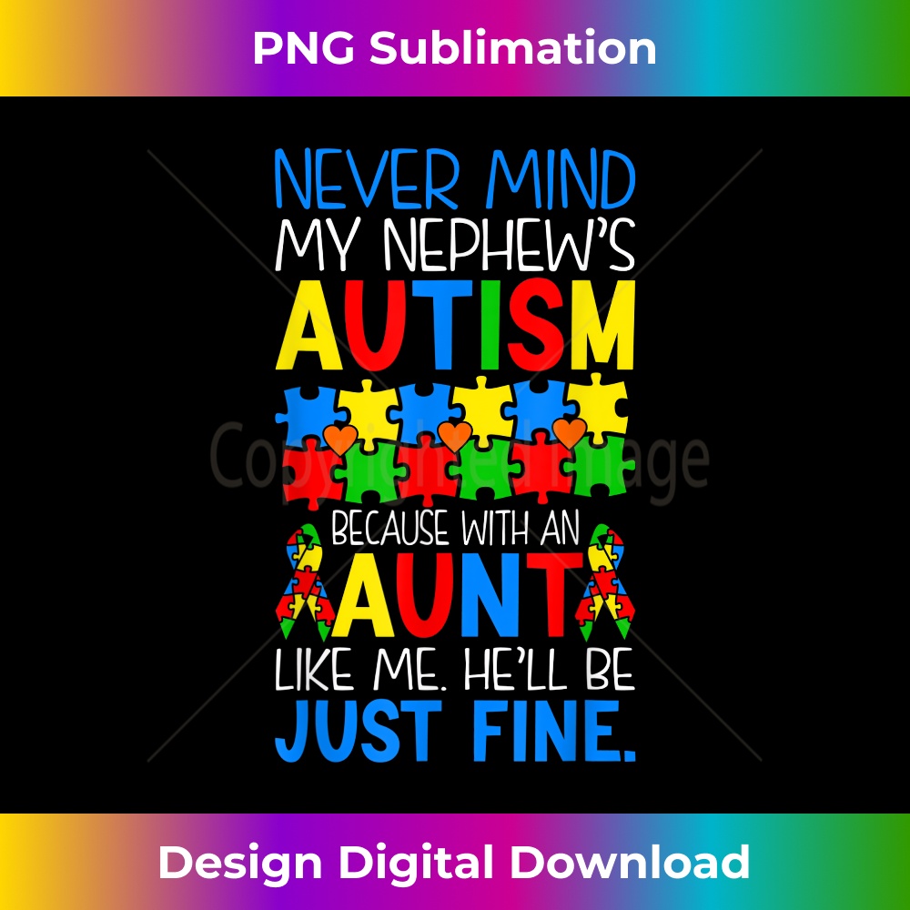 Never Mind My Nephew's Autism Awareness Day Aunt ASD Puzzle | Inspire ...