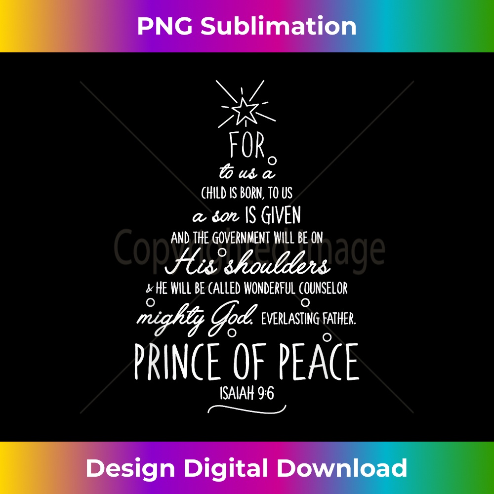 Christmas Bible Verse To Us A Child is Born Isaiah 9 6 Gift | Inspire ...