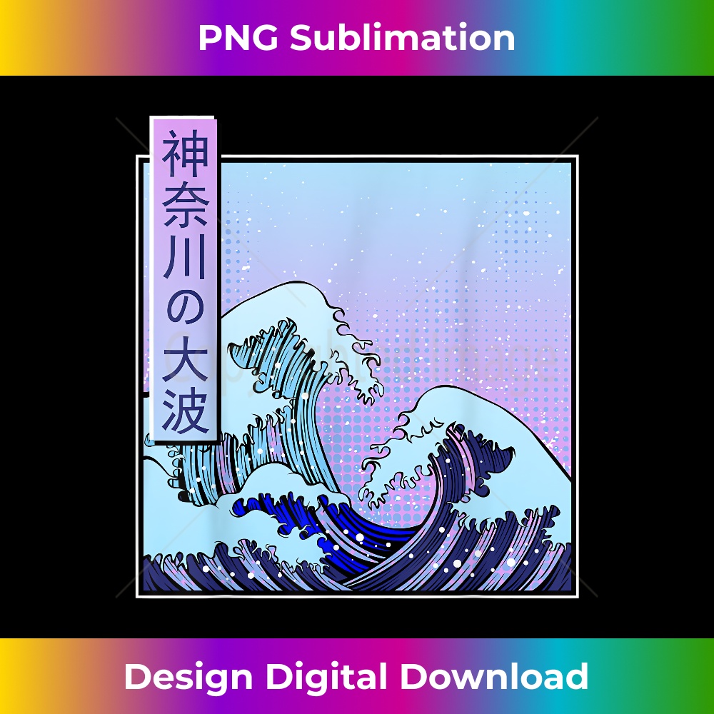 The Great Wave Off Kanagawa Vaporwave Japanese 80s 90s Retro | Inspire ...