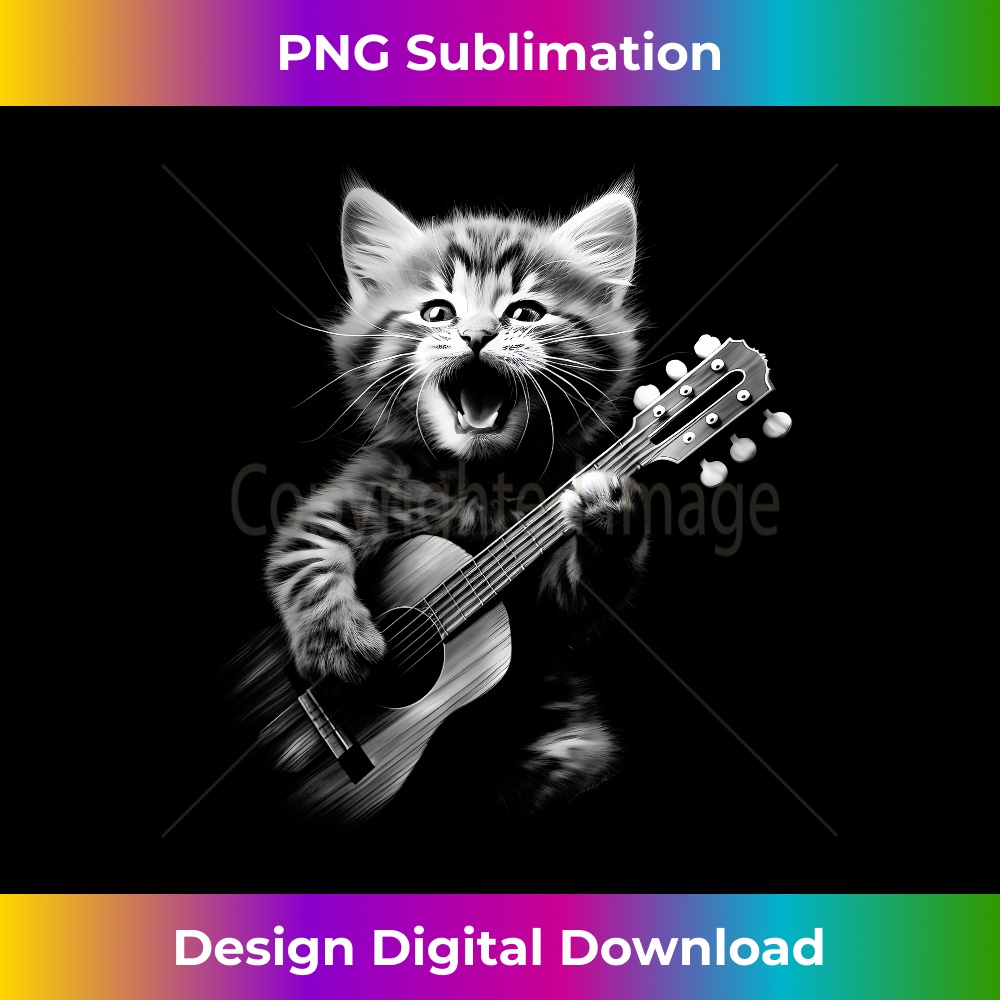 Ukulele Cat - Cute Cat Playing 6 Strings Guitar Guitalele 2 | Inspire ...