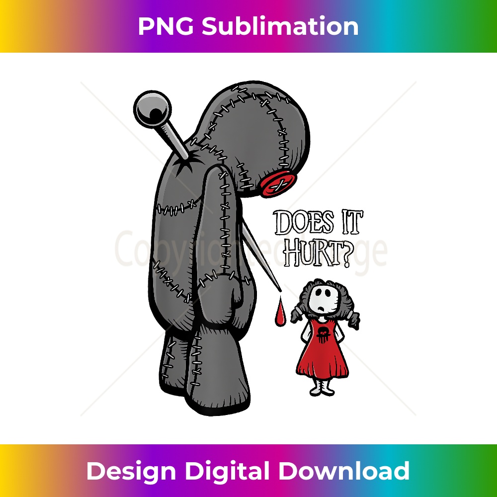 Cute Creepy Sad Does It Hurt Voodoo Doll Goth Girl Humor - A | Inspire ...