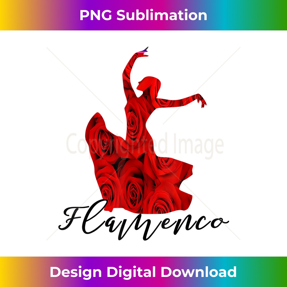 Flamenco Dancer Red Rose Dress Andalusia Dance - Instant Sub | Inspire ...