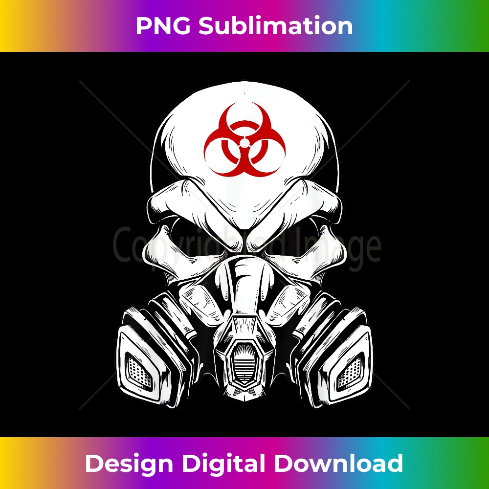 Biohazard Skull With Gas Mask - Creepy Evil Skull Tattoo | Inspire Uplift