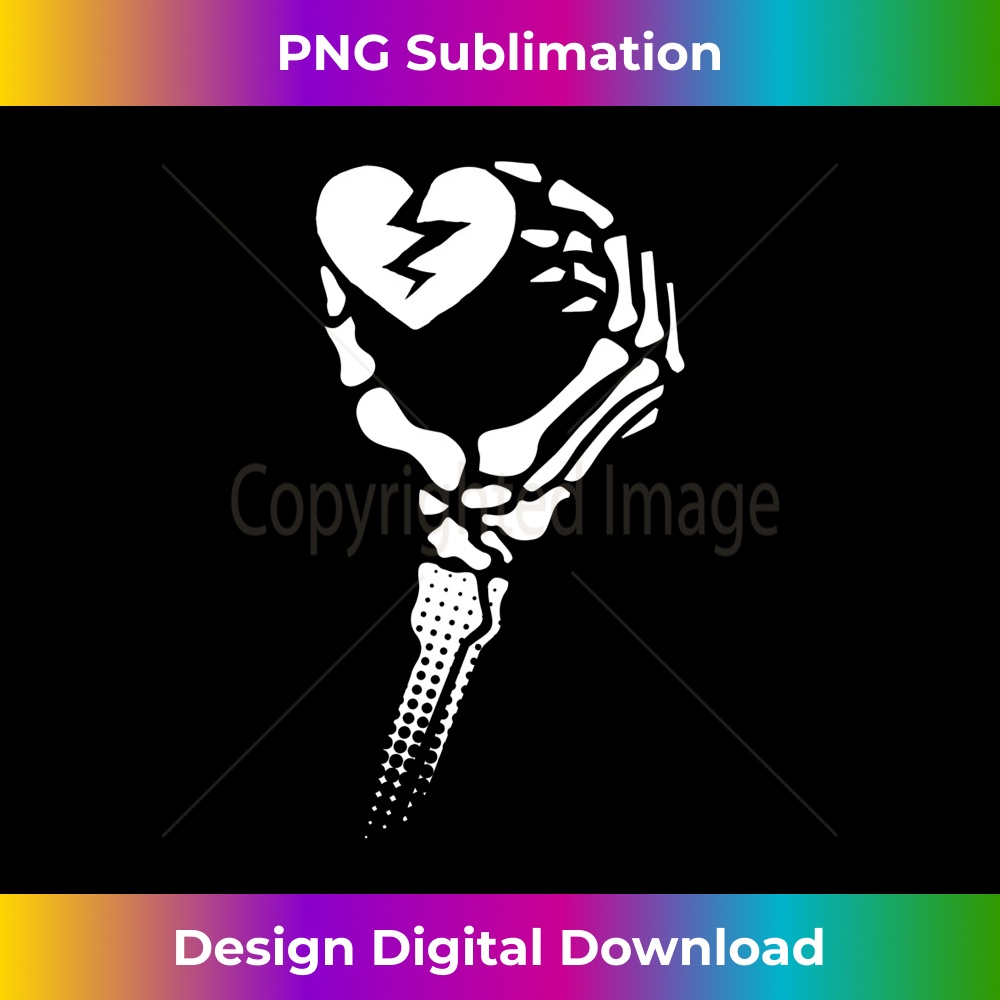 Skeleton Hand Holding Broken Heart 1 - High-Resolution PNG S | Inspire ...