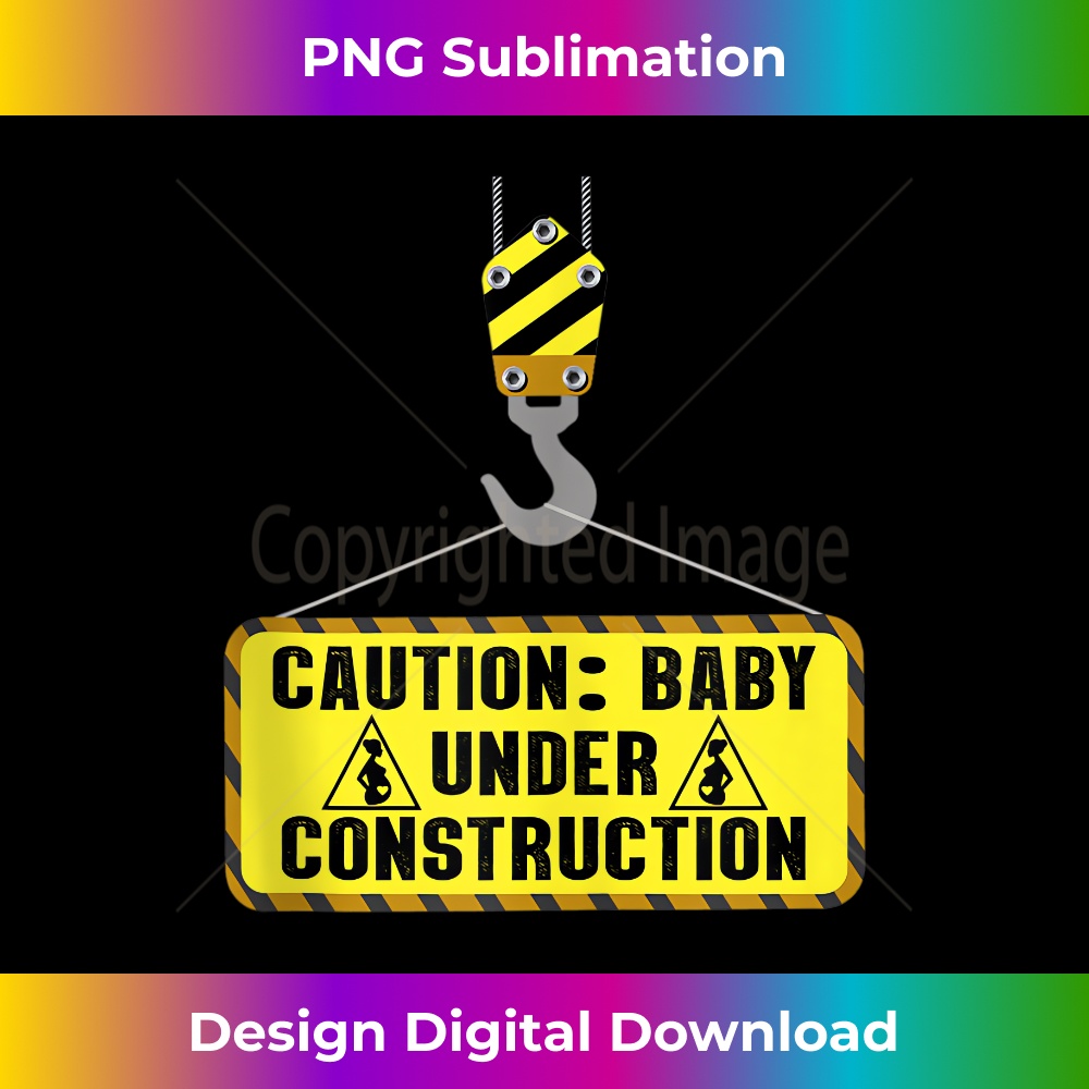 Caution Baby Under Construction Pregnancy Announcement Top - | Inspire ...