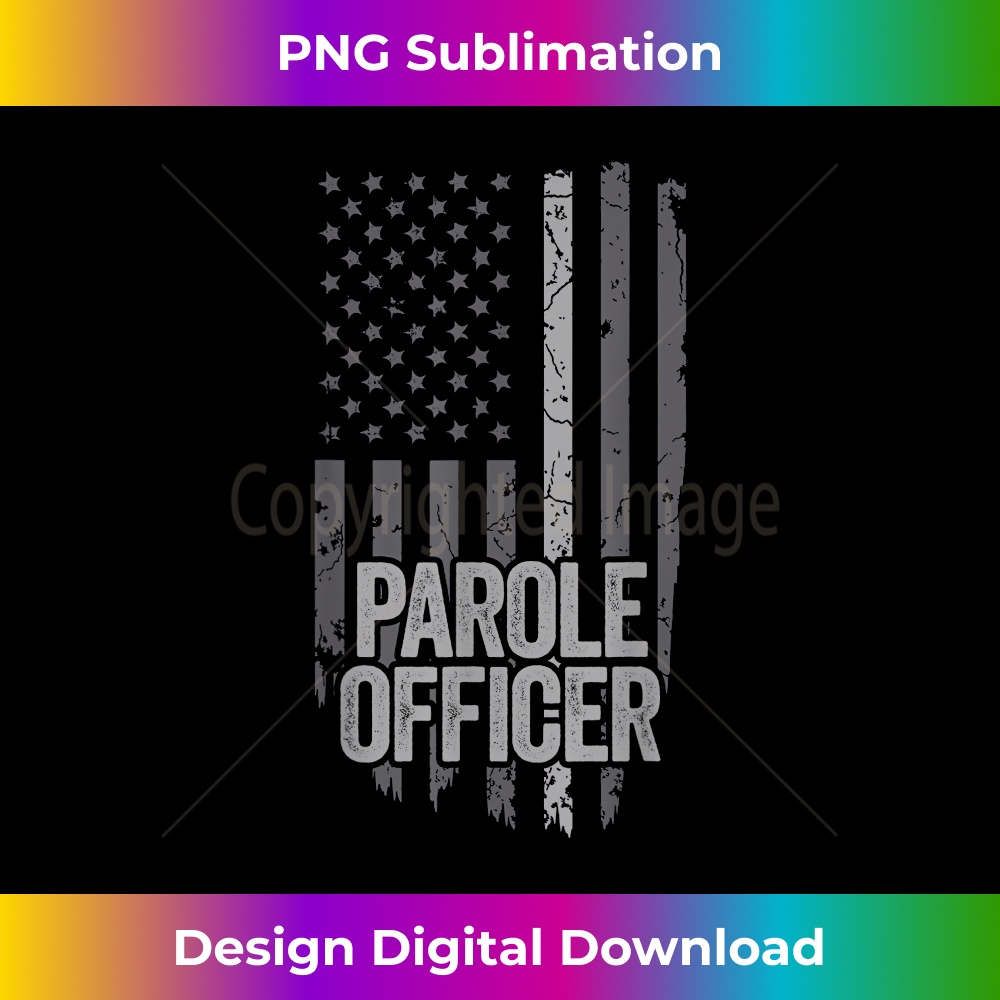 American Flag Thin Line Corrections Parole Officer - PNG Sub | Inspire ...