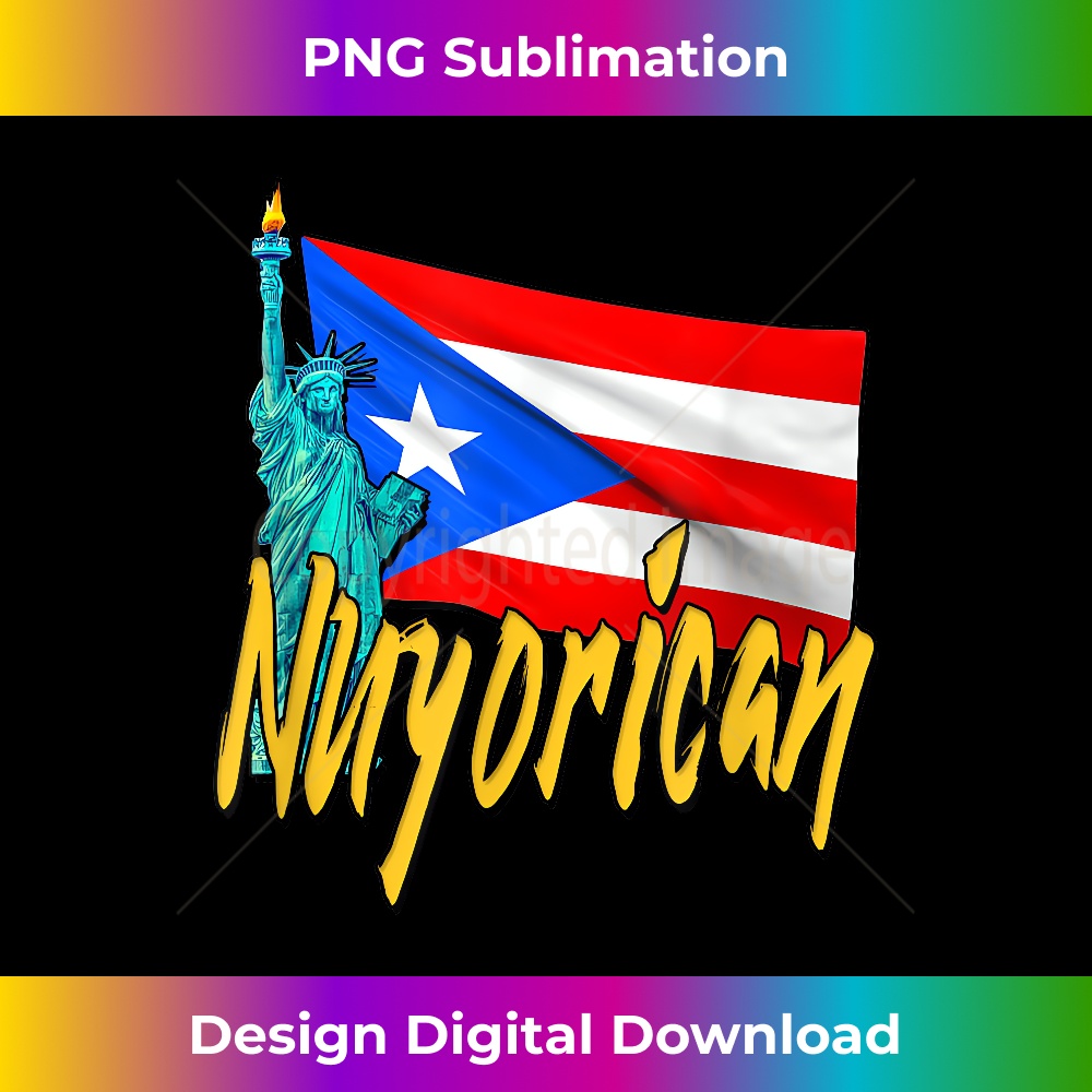 Nuyorican - Puerto Rican Flag and Statue of Liberty | Inspire Uplift