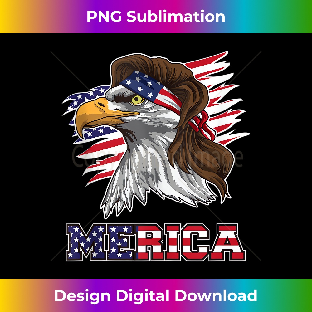 American Bald Eagle Mullet - Merica Bird Of Prey Tank Top | Inspire Uplift