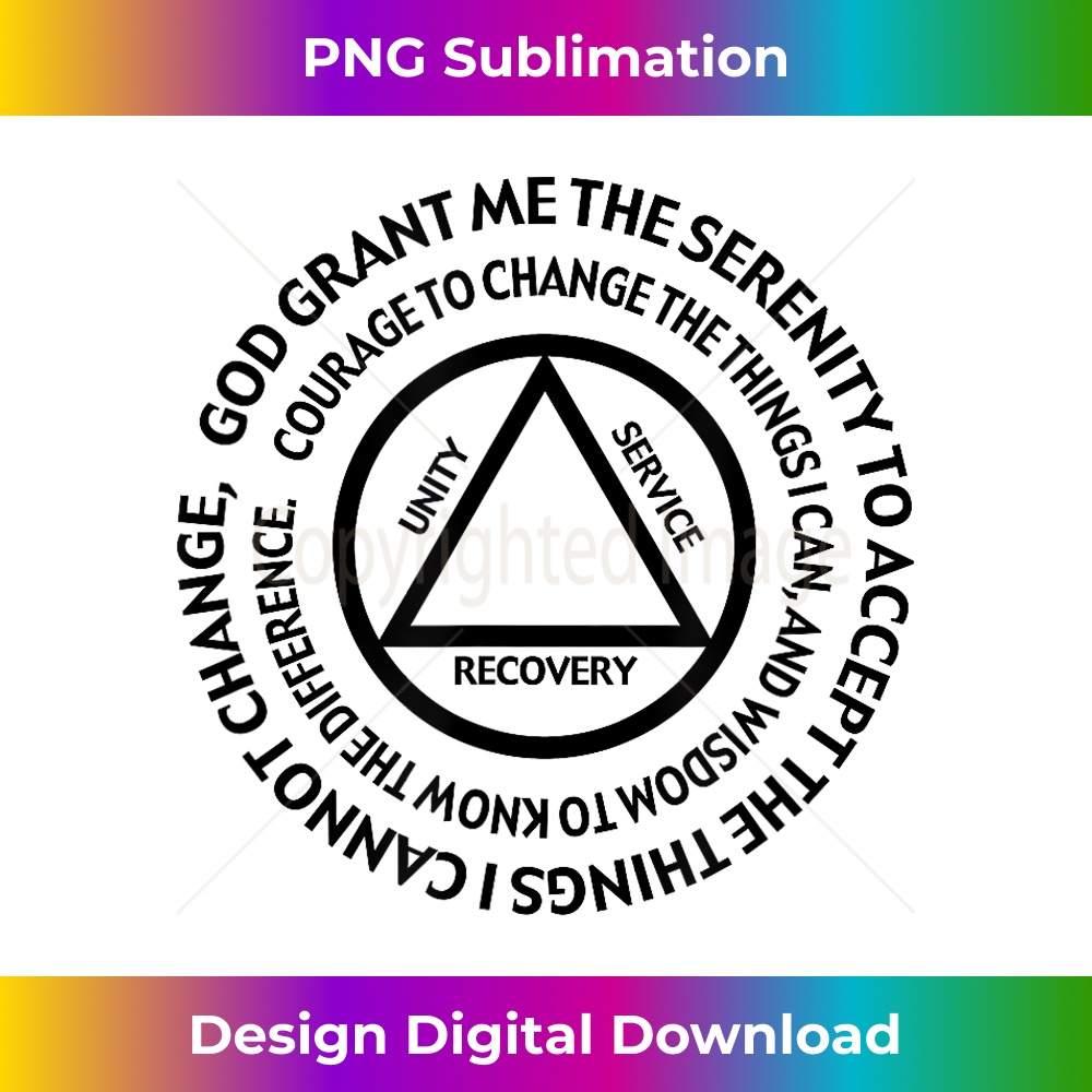 Serenity Prayer 12 Step Alcoholics Anonymous - Unique Sublim - Inspire Uplift