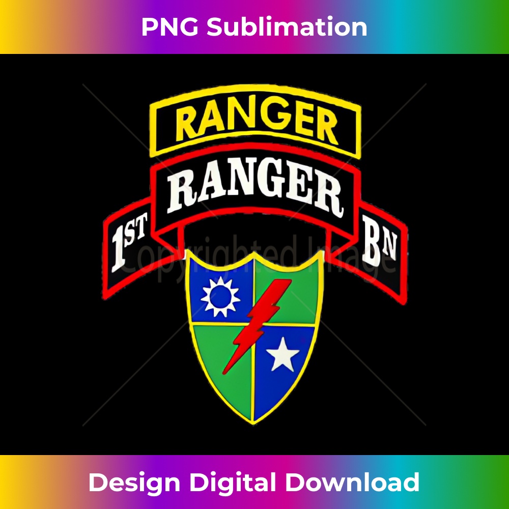 Army Ranger 1st Ranger Battalion Tab Scroll Crest Tank Top - | Inspire ...