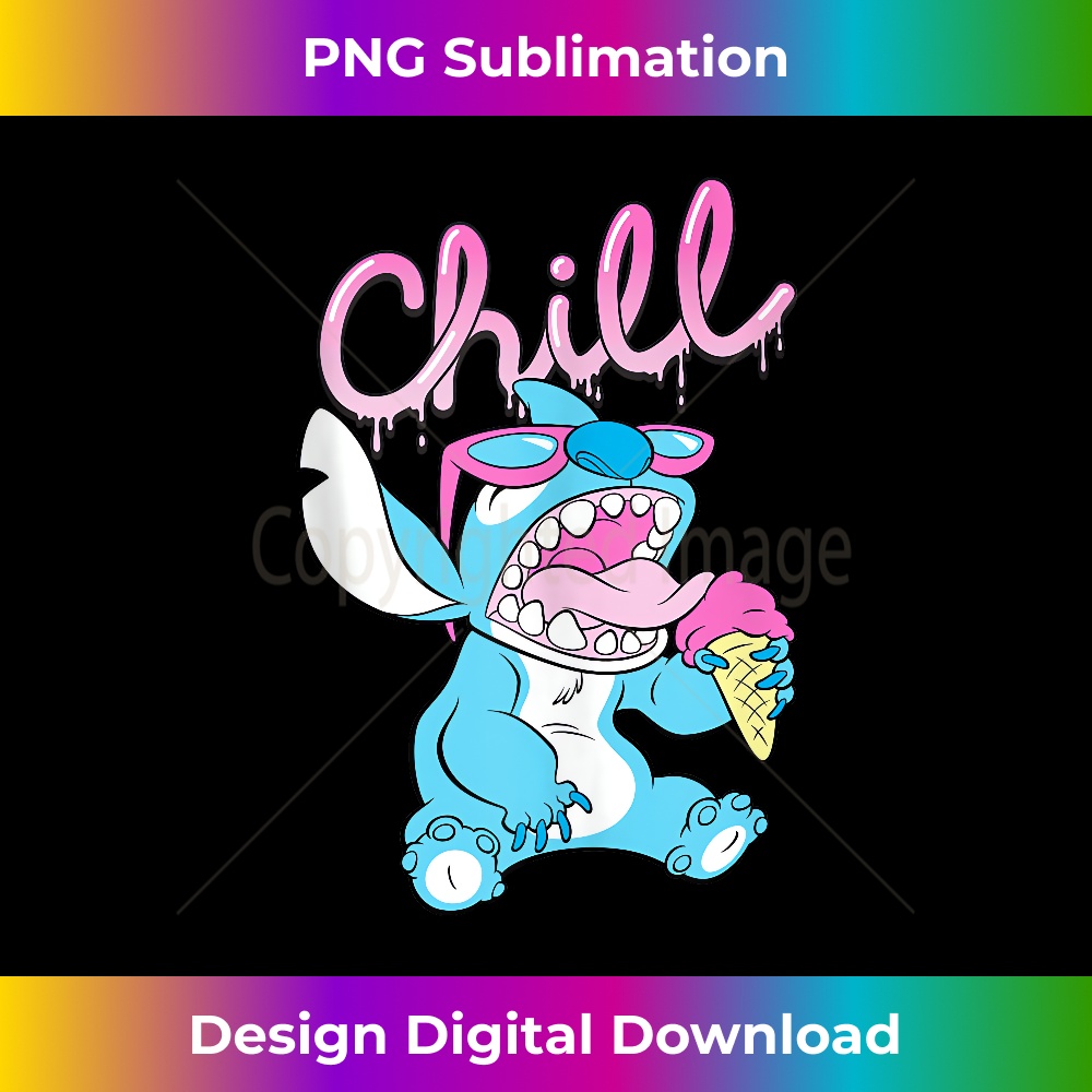 Disney Lilo and Stitch Neon Ice Cream Chill Drip Tank Top - | Inspire ...