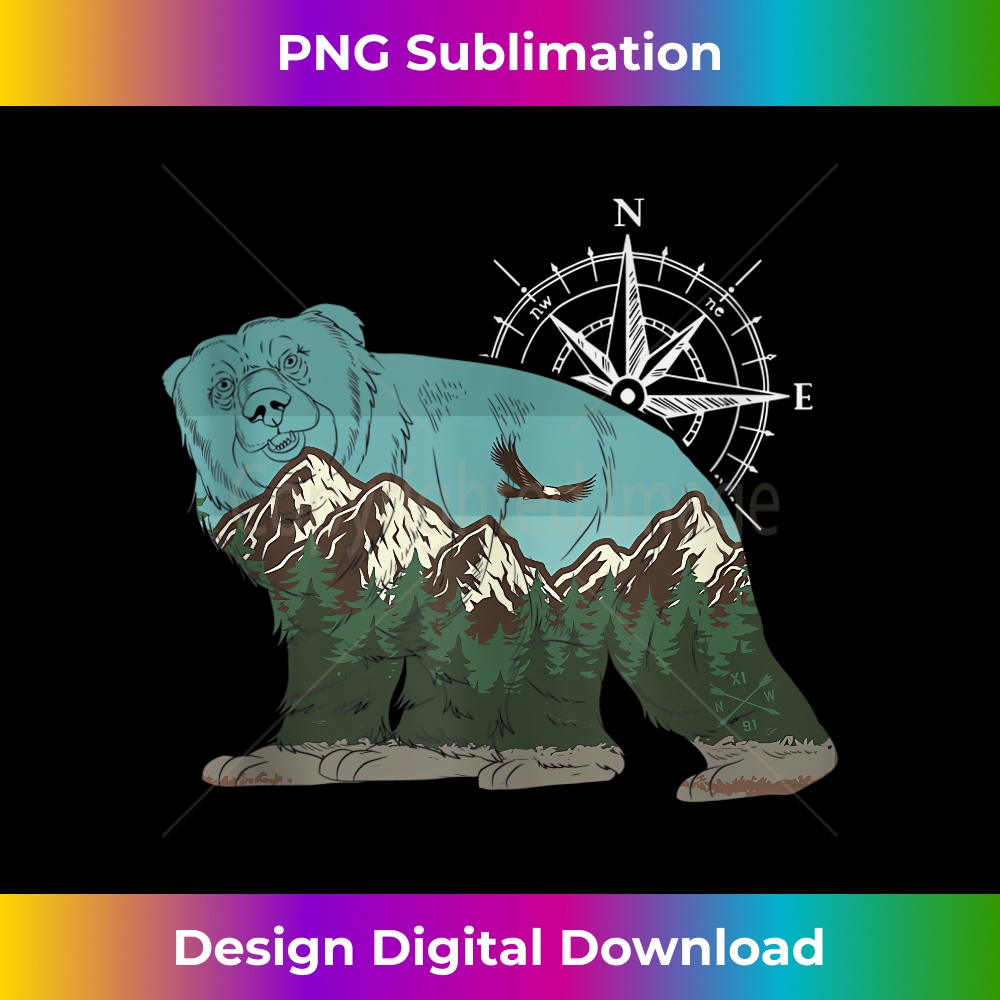 Grizzly Bear Forest Wild Animal Outdoor Nature Compass Bear - Inspire ...