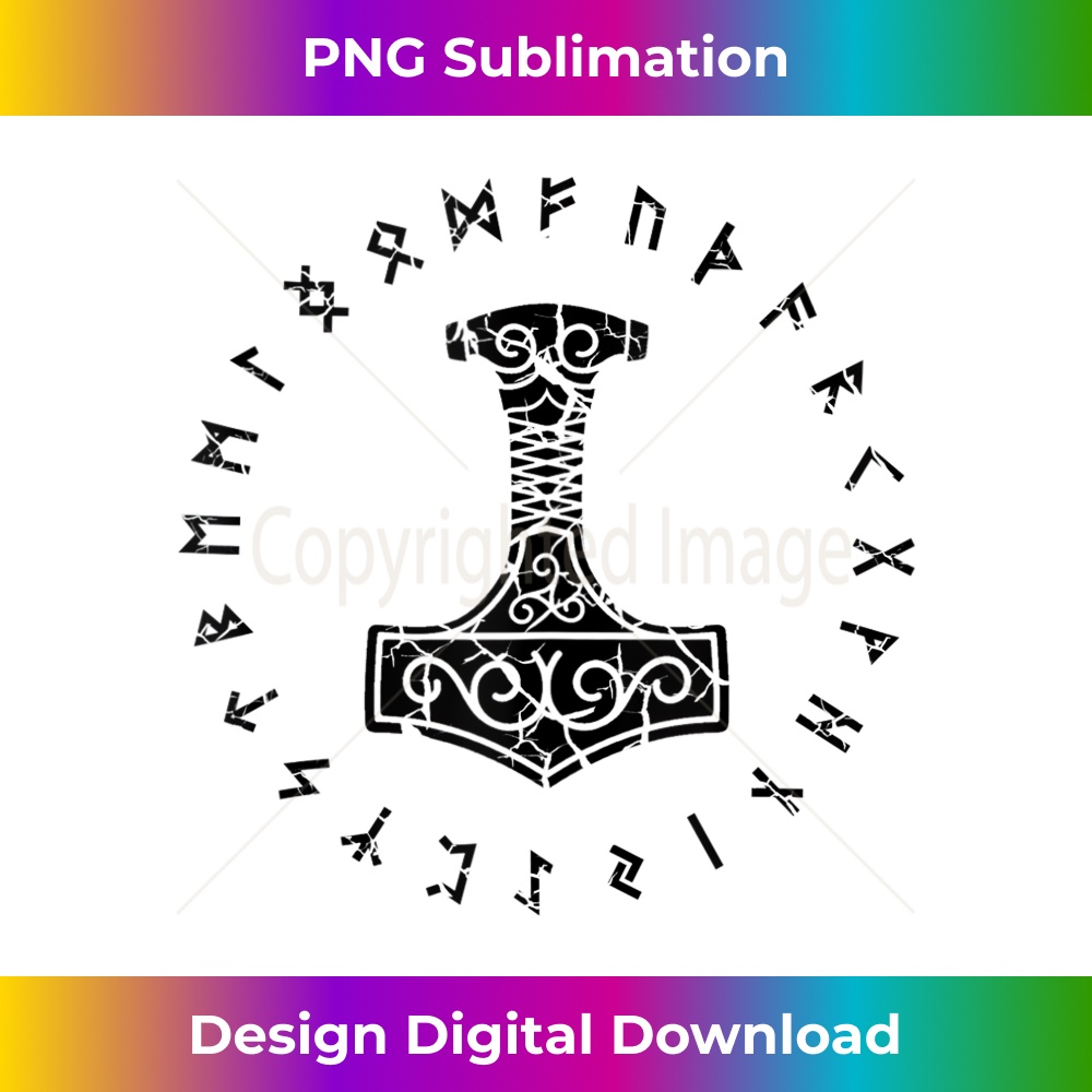 Viking Norse Thors Hammer Mjolnir Elder Futhark Runes 1 - Ex | Inspire ...