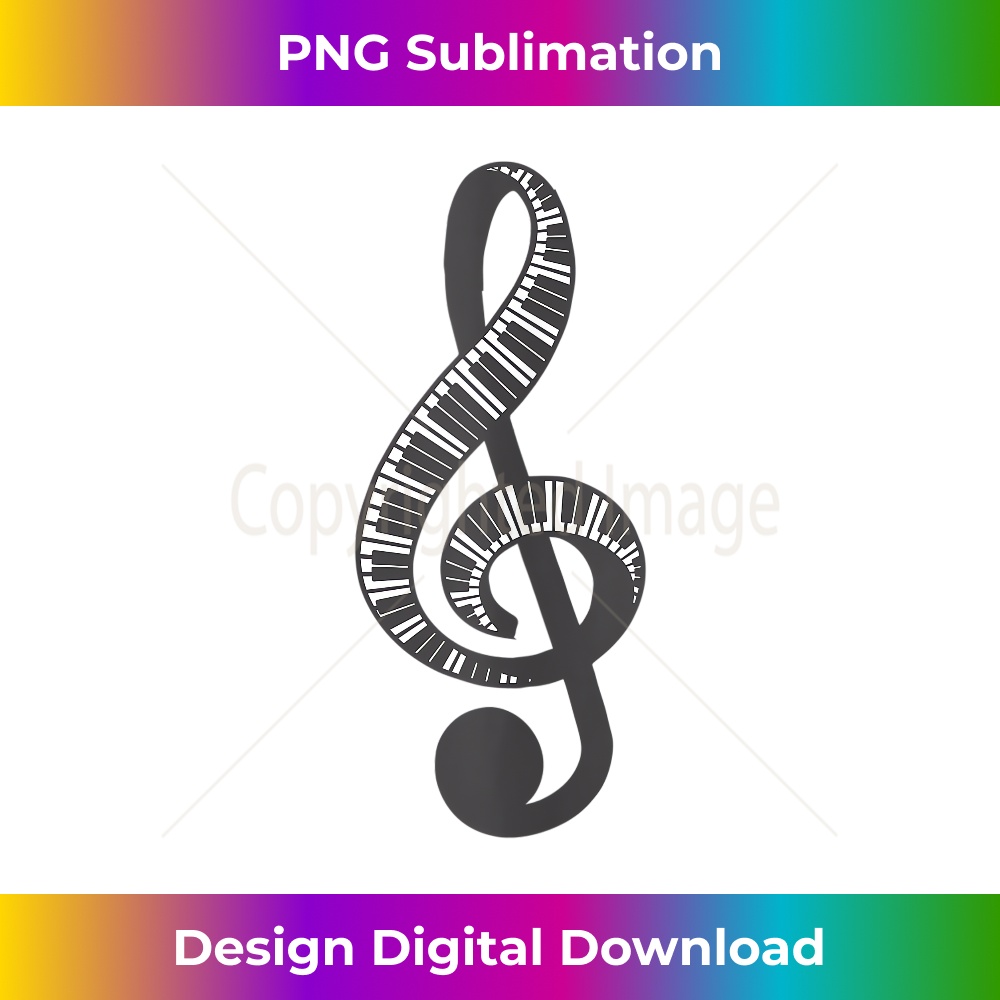Cute Piano Keyboard Treble Clef Music Note Art Music Gift Ta | Inspire ...