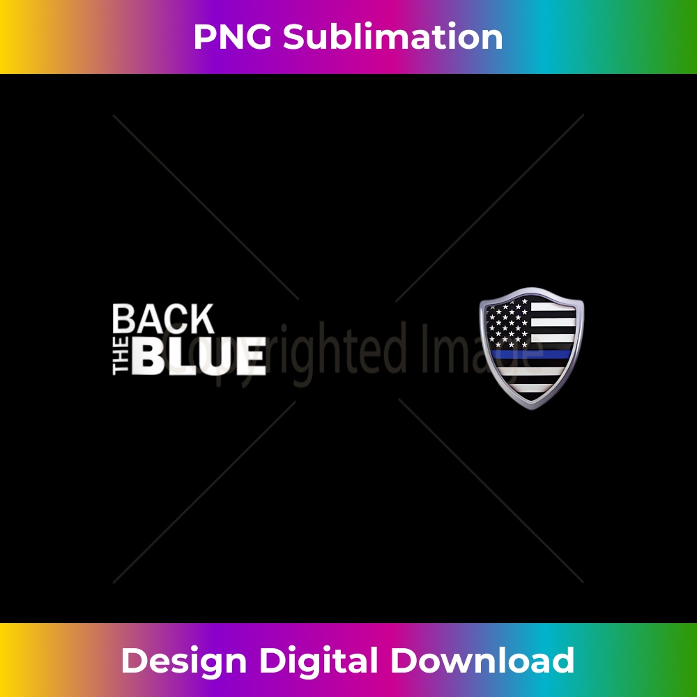 Police Blue Line US Flag Police Shield Blue Lives Matter Tan | Inspire ...