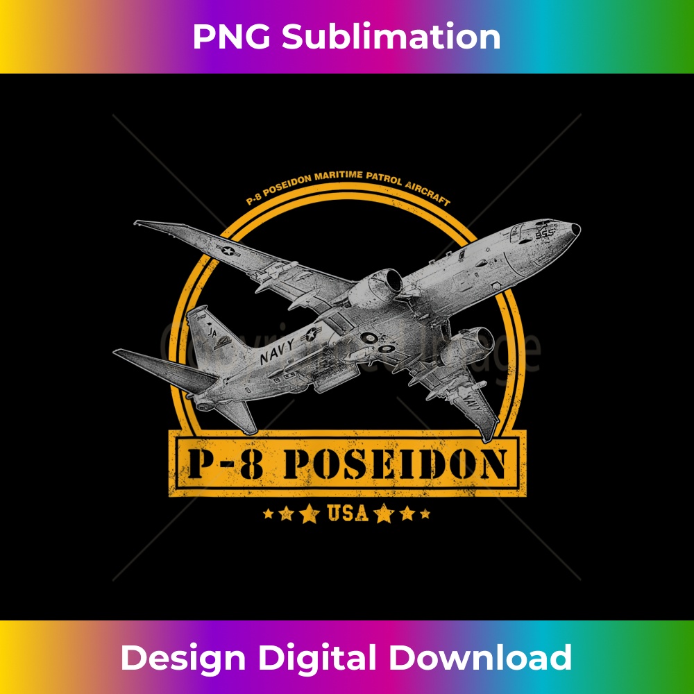 P-8 Poseidon Aircraft 1 - Signature Sublimation PNG File | Inspire Uplift